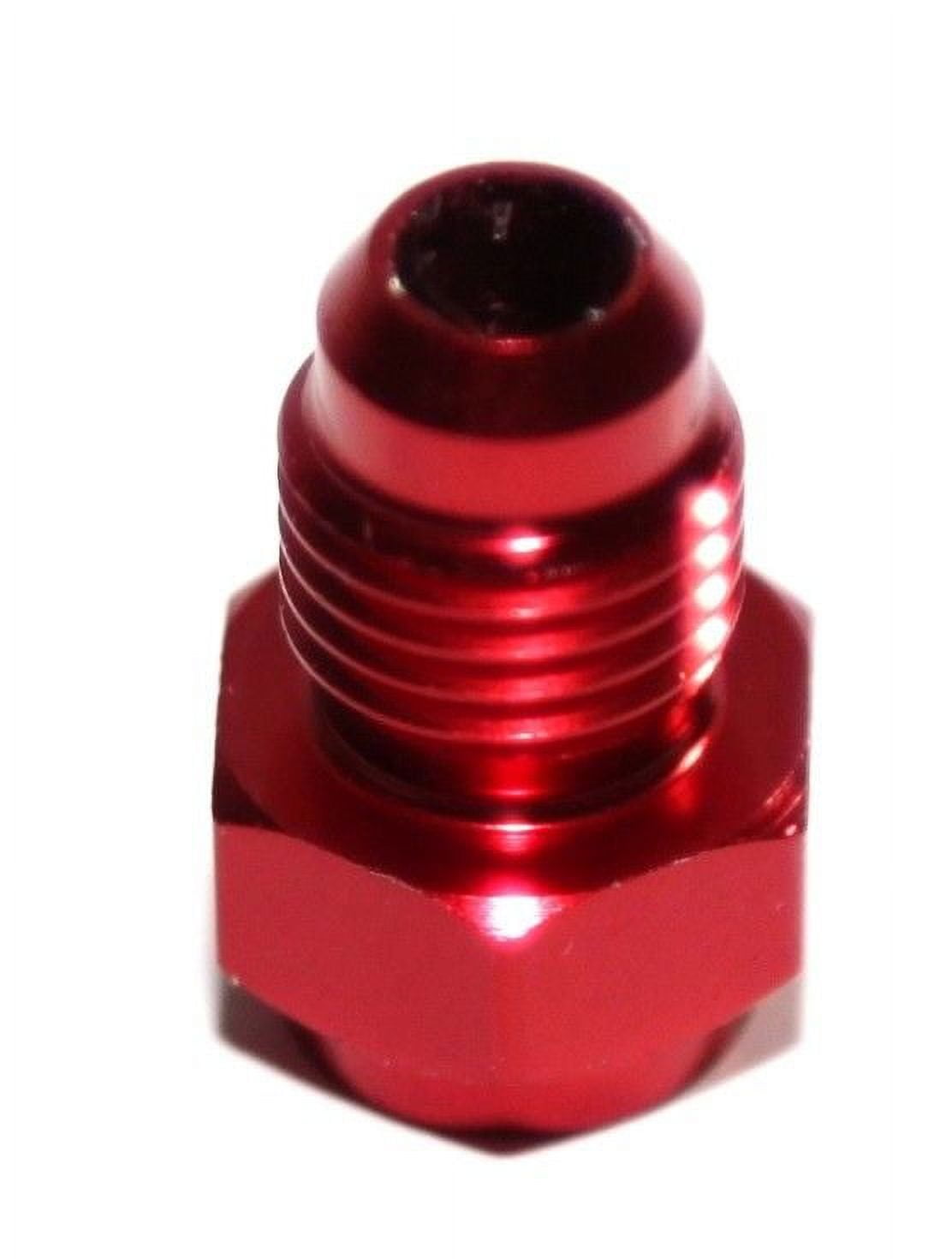 RED 4AN AN-4 Male Thread Straight Weld on Flare Aluminum Anodized ...