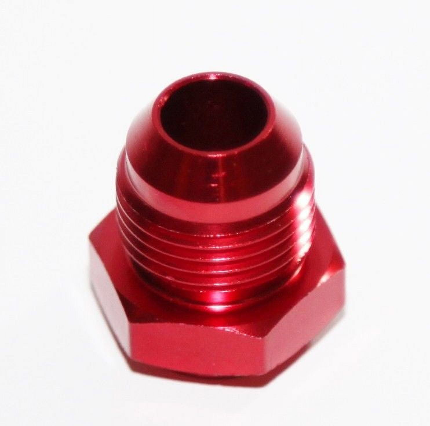 RED 8AN AN-8 Male Thread Straight Weld on Flare Aluminum Anodized ...