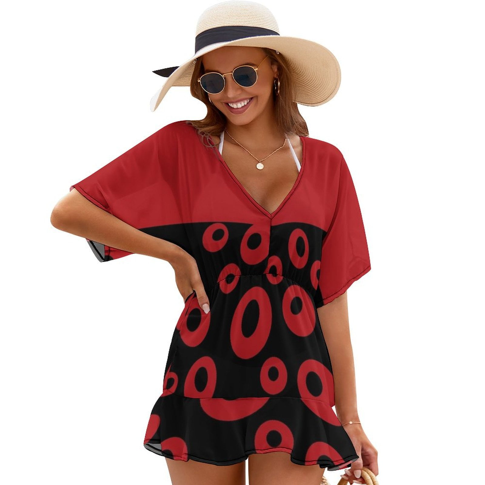 RED AS A DODO Cover Ups evening dresses women summer dress korean women ...