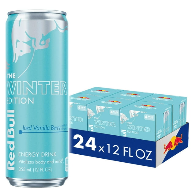 Red Bull Winter Edition Energy Drink, Iced Vanilla Berry, 12 fl.oz. 6 x ...