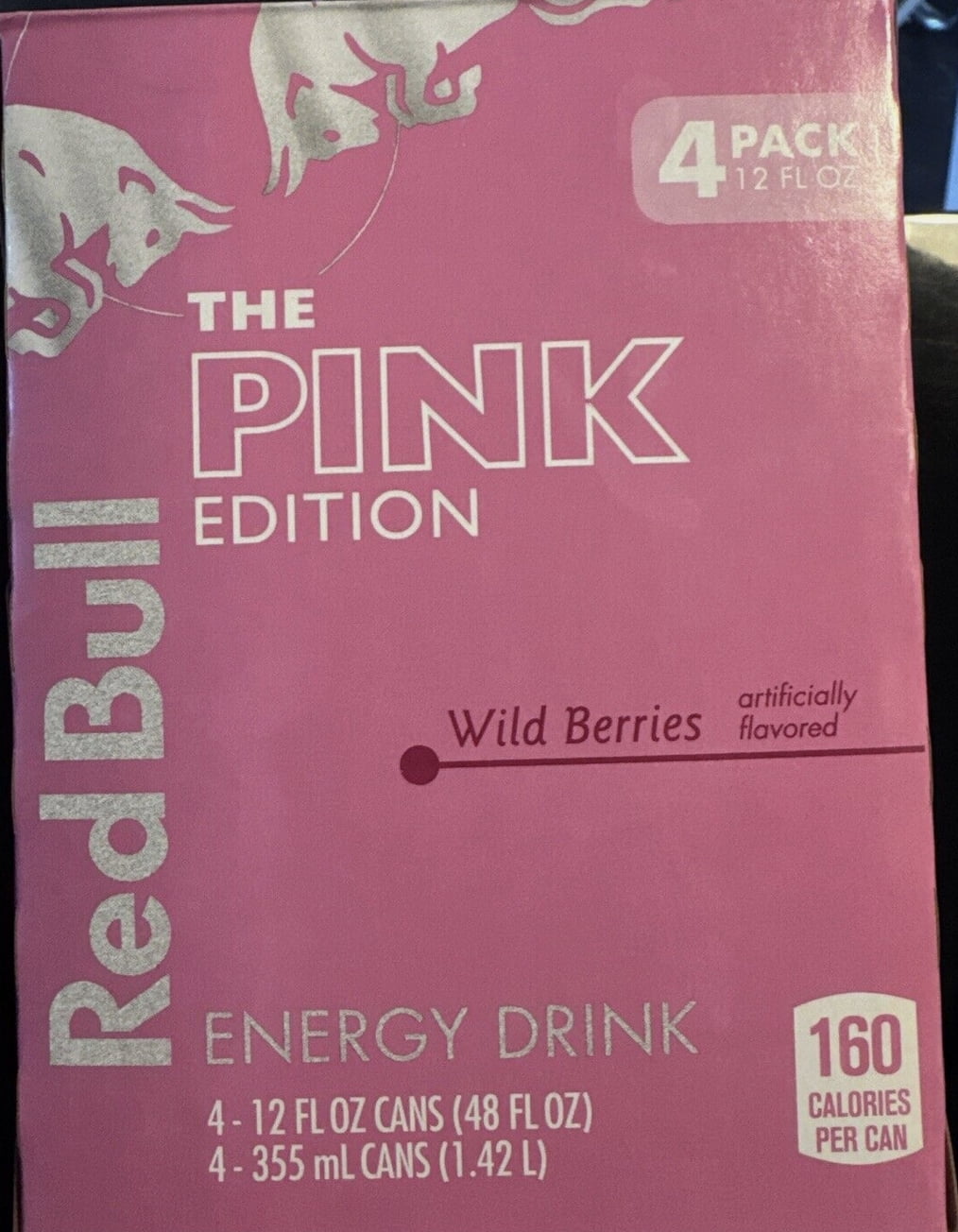 RED BULL PINK EDITION 4 PACK 12 OZ CANS SUGAR SHIPS FAST IN HAND ...