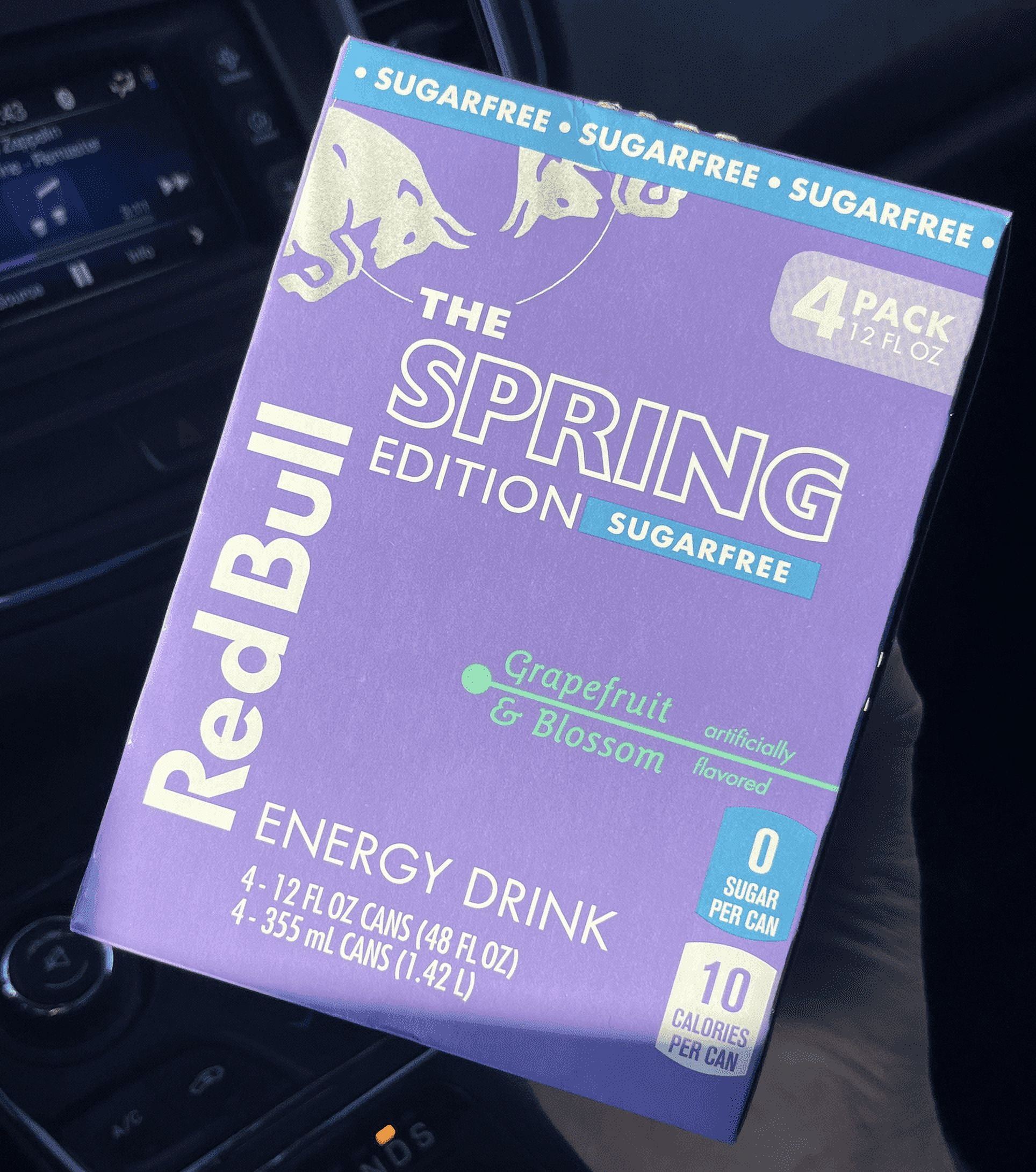 RED BULL THE SPRING EDITION, GRAPEFRUIT AND BLOSSOM, 4 PACK, 12 OZ CANS ...