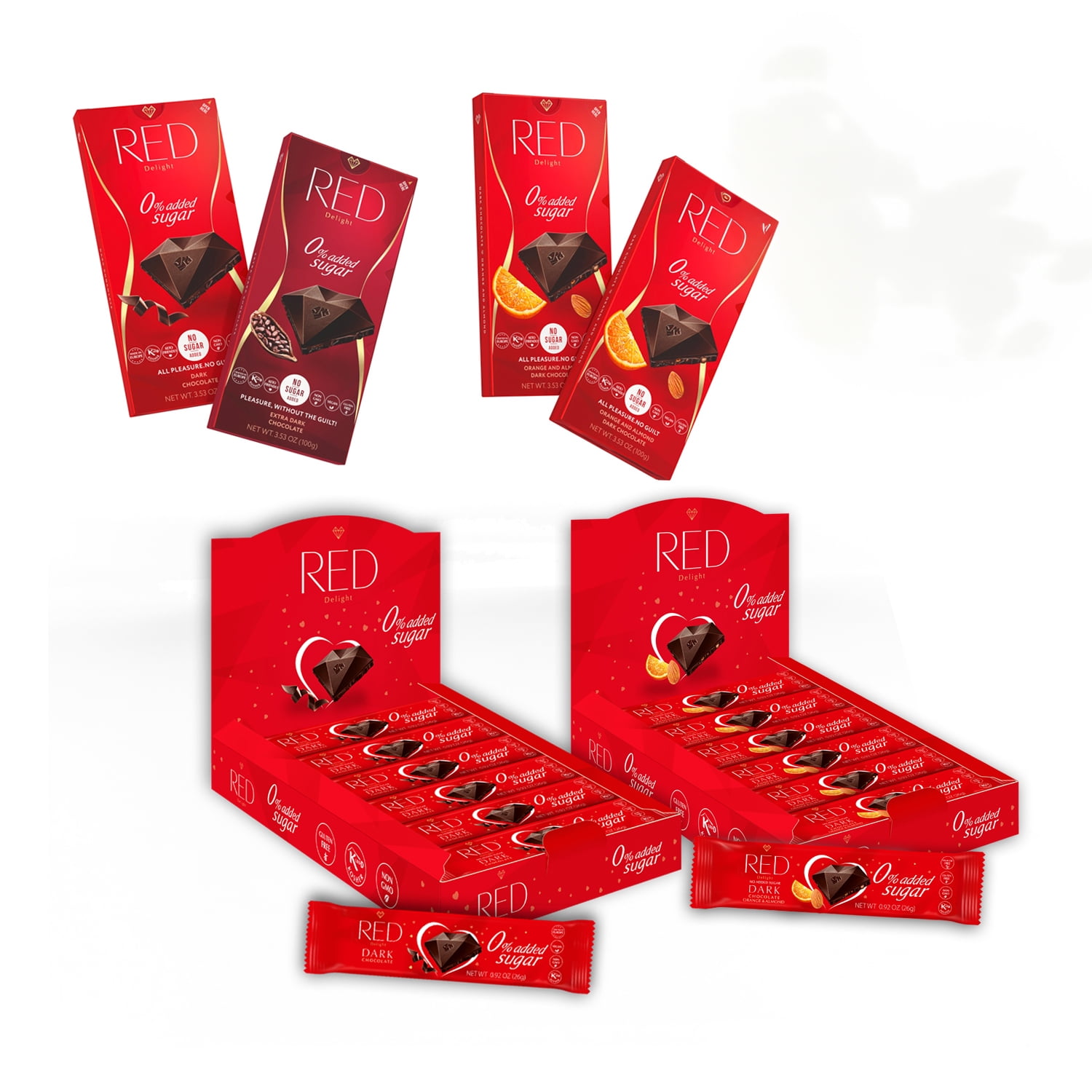 RED Chocolate Dark Chocolate Lovers Pack - Walmart.com