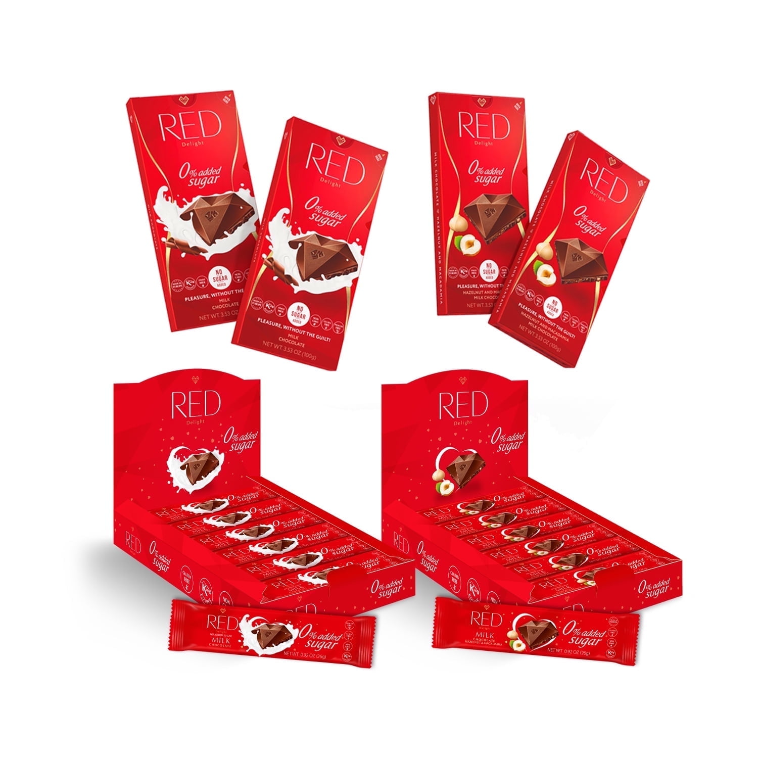 RED Chocolate Milk Chocolate Lovers Pack - Walmart.com