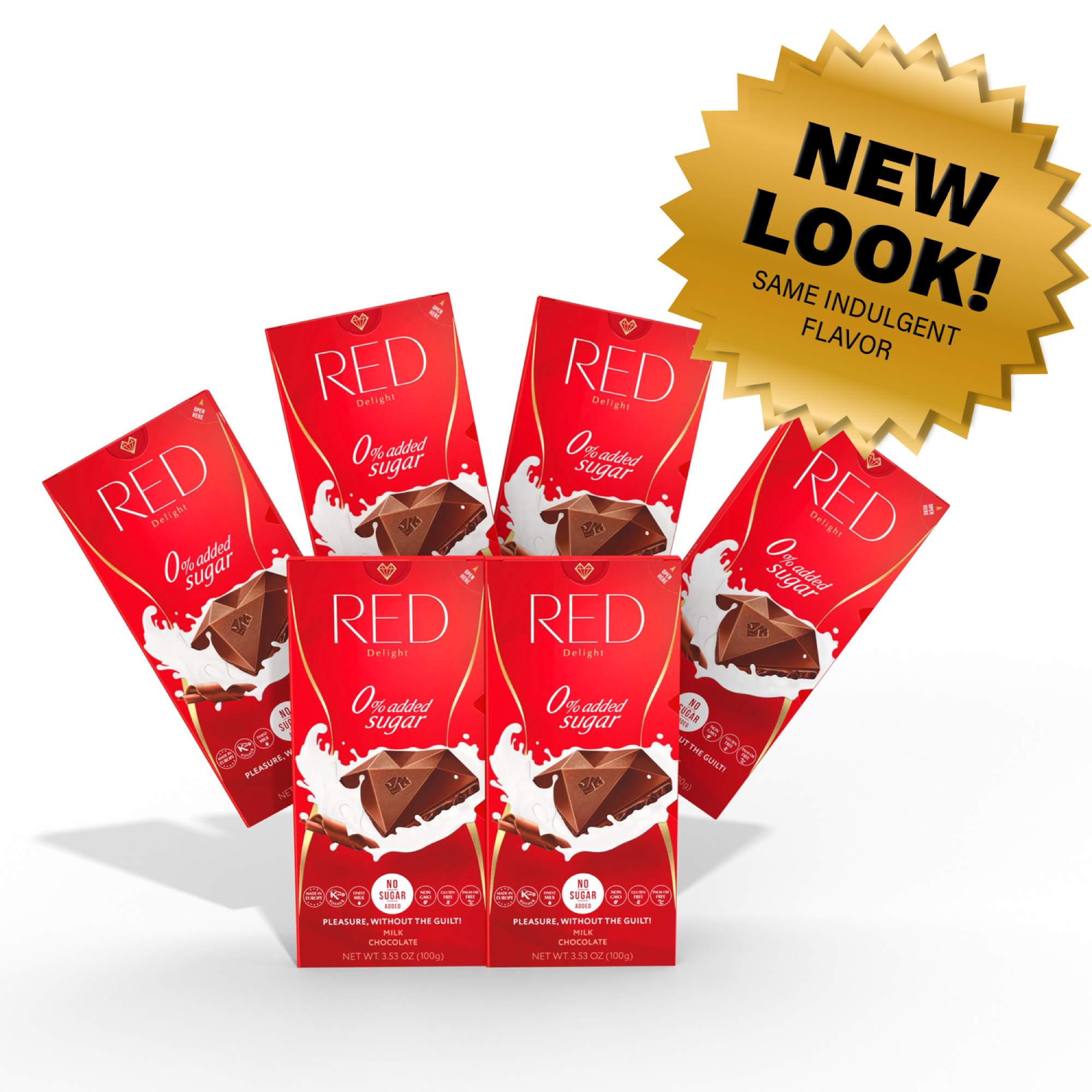 RED Chocolate Milk Chocolate - Piece Count: 6 Pack - Size: 3.53 oz ...
