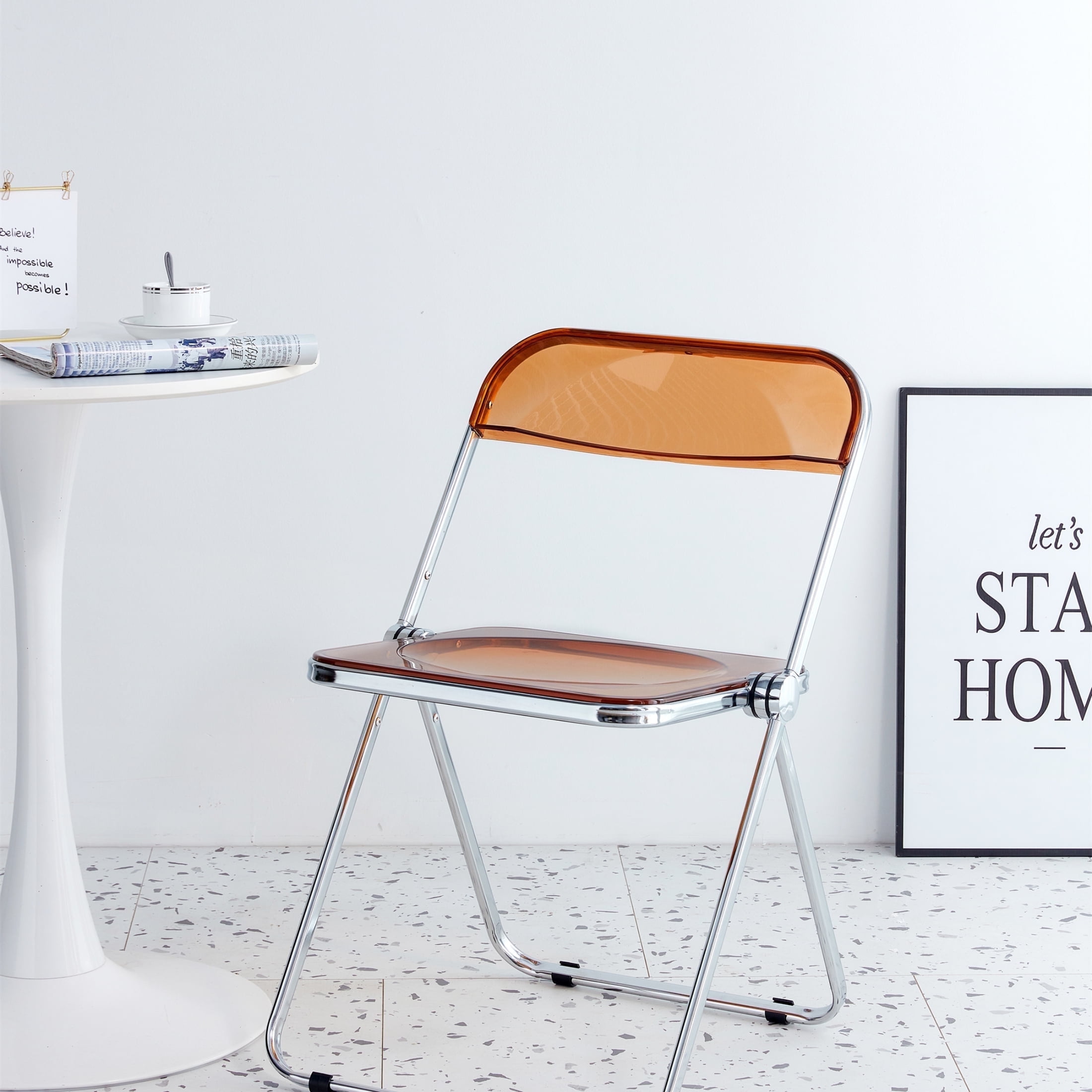 MIFI Red Plastic Folding Chairs , Party Foldable Plastic Chair for ...