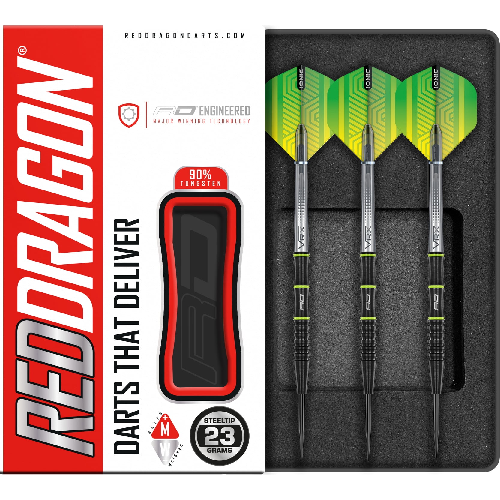 RED DRAGON - Freestyle 23 gram Tungsten Professional Darts Set with ...