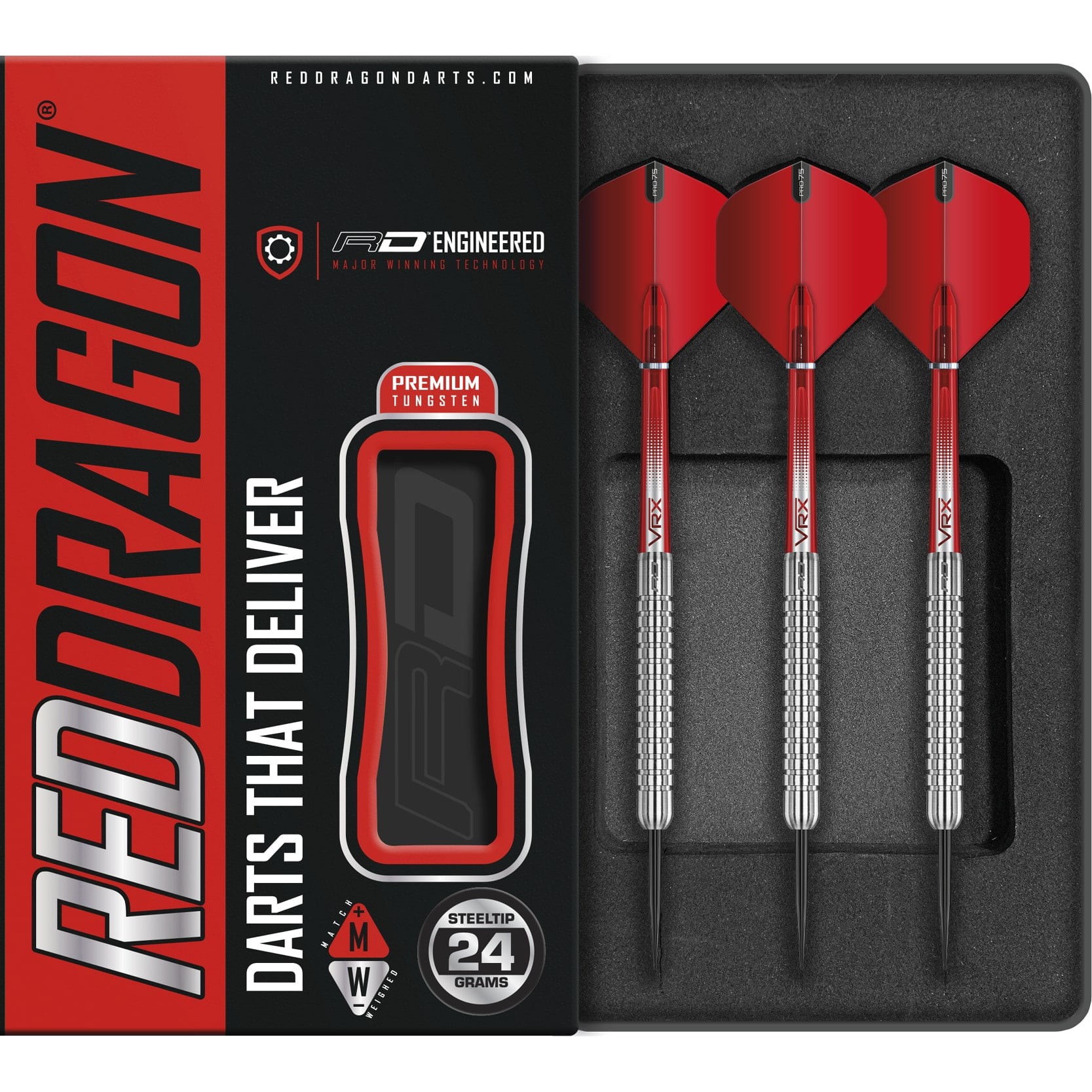 RED DRAGON - Hell Fire A 24 Gram Tungsten Darts Set with Flights and ...