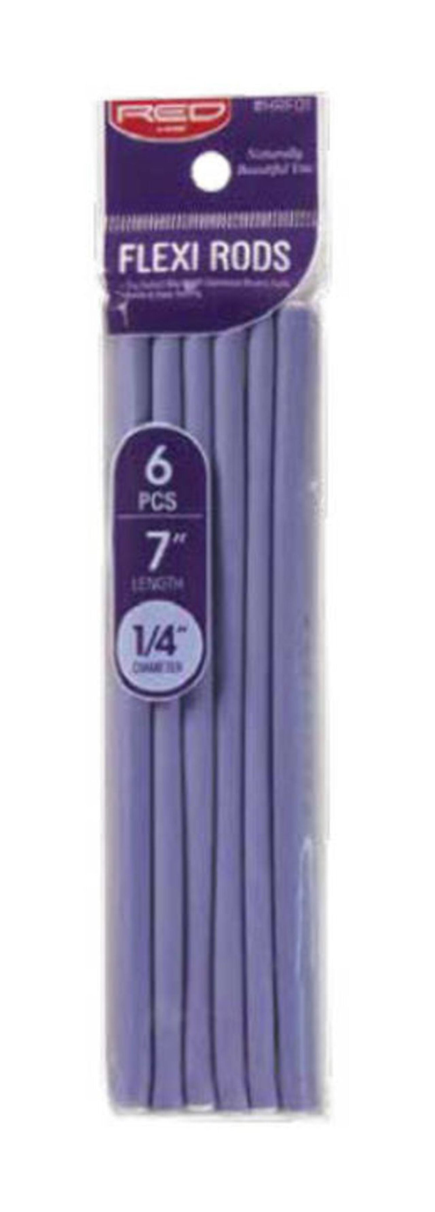 RED FLEXI RODS 7" 1/4" 6PCS PACK LAVENDE - Walmart.com