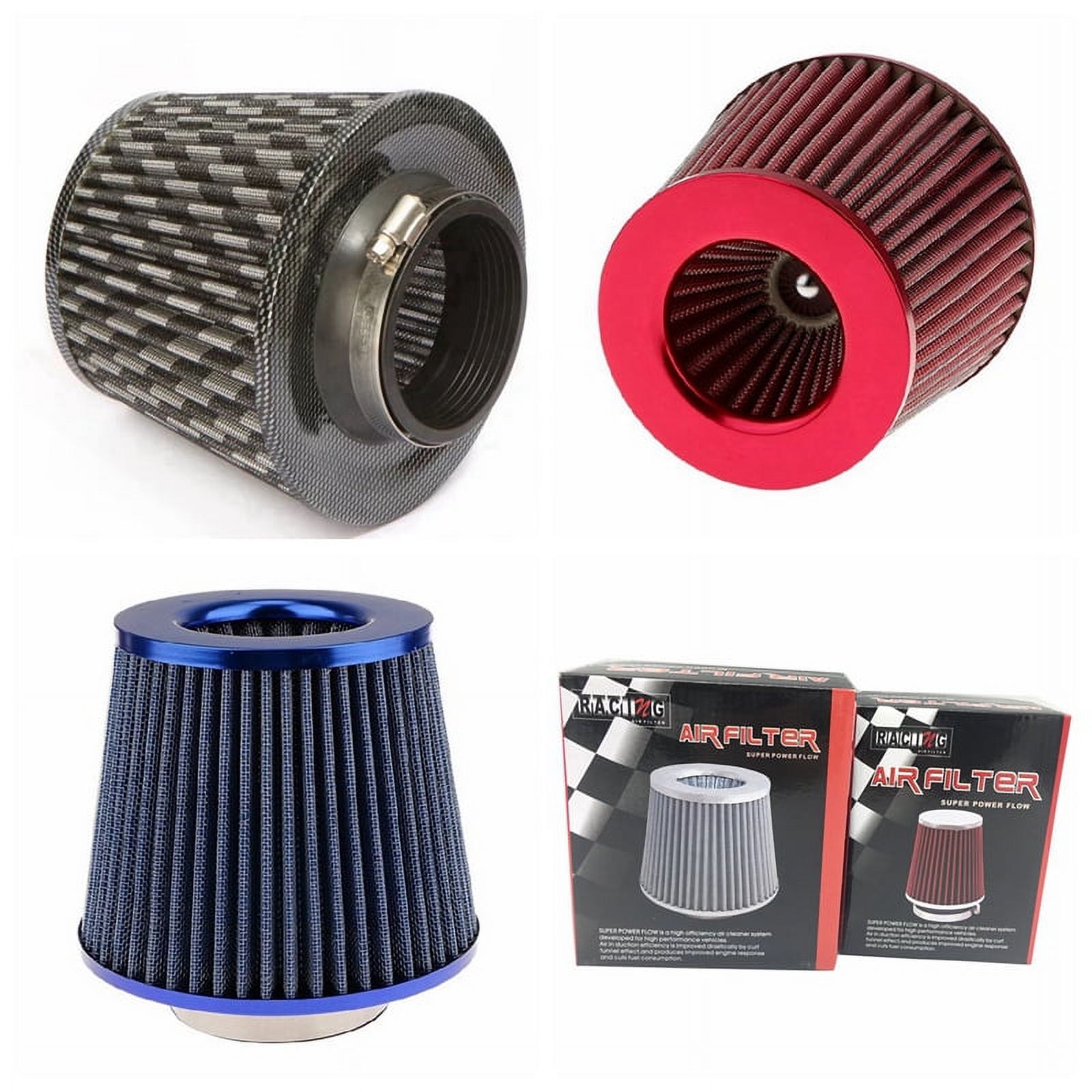 RED-General Car Air Filter Kit, Performance, High Flow Cold Intake ...