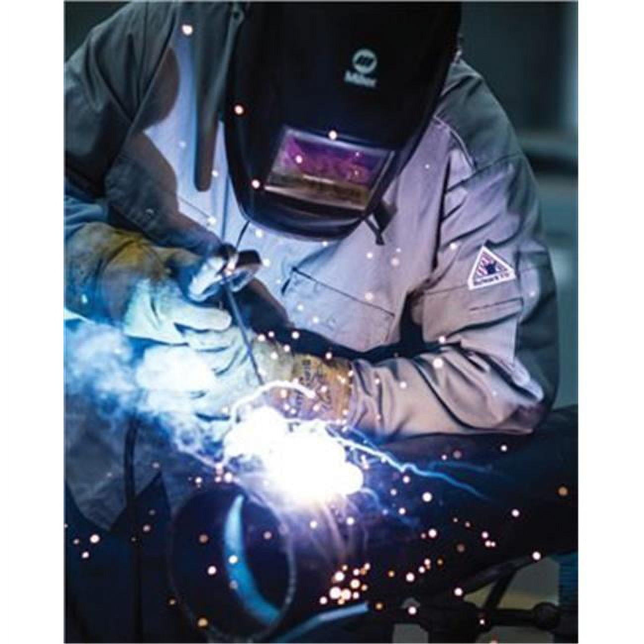 Bulwark Large Silver Grey Cotton Excel FR Flame Resistant Shirt With ...