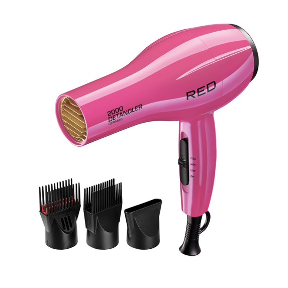 RED by KISS 2000 Ceramic Hair Dryer, Professional Salon Blow Dryer, 2 ...