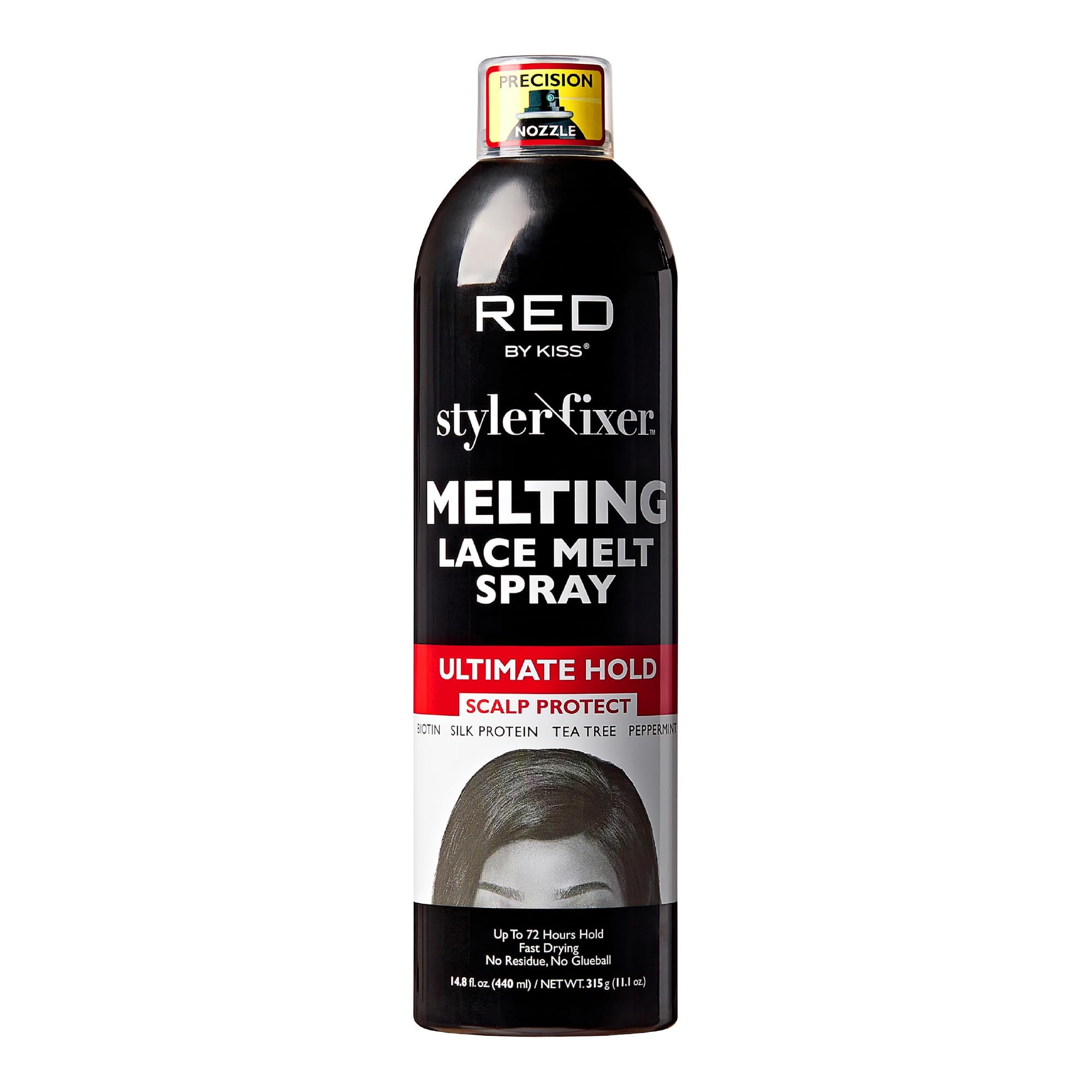 RED By Kiss Styler Fixer Melting Lace Melt Spray, Ultimate Hold, Scalp ...