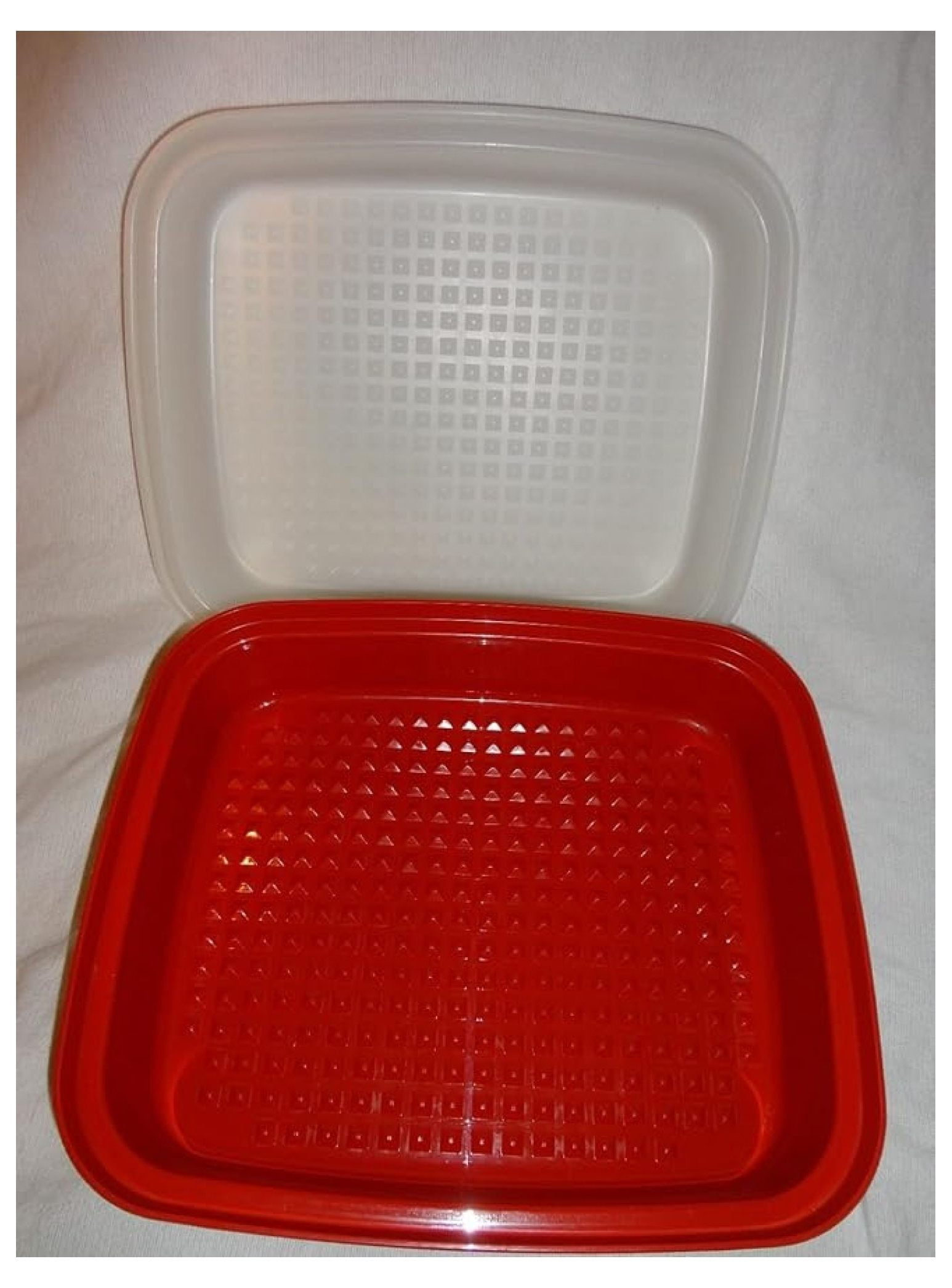 RED Large Season Serve Meat Marinade Storage Container - Food Keeper ...