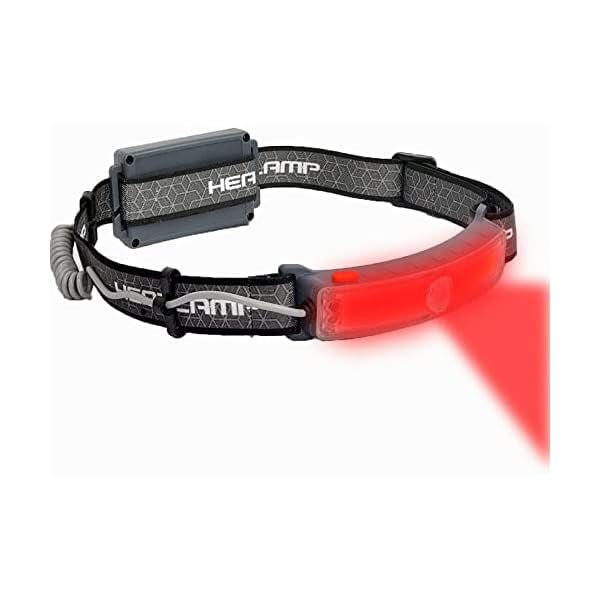 RED Light Headlamp Rechargeable 6 Mode Wide Beam Led Red Headband Light ...
