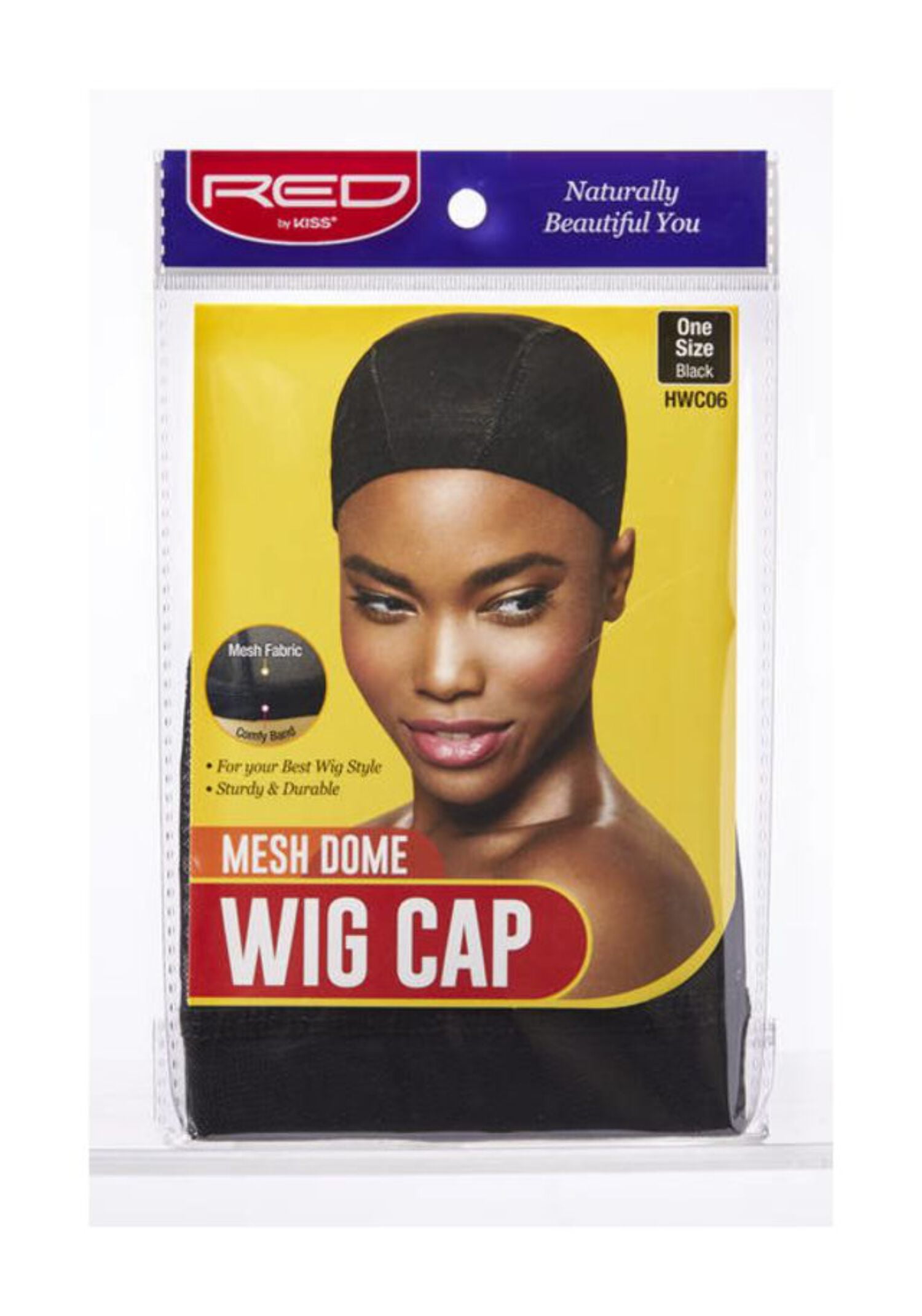 RED MESH DOME WIG CAP BLACK REGULAR SIZE - Walmart.com
