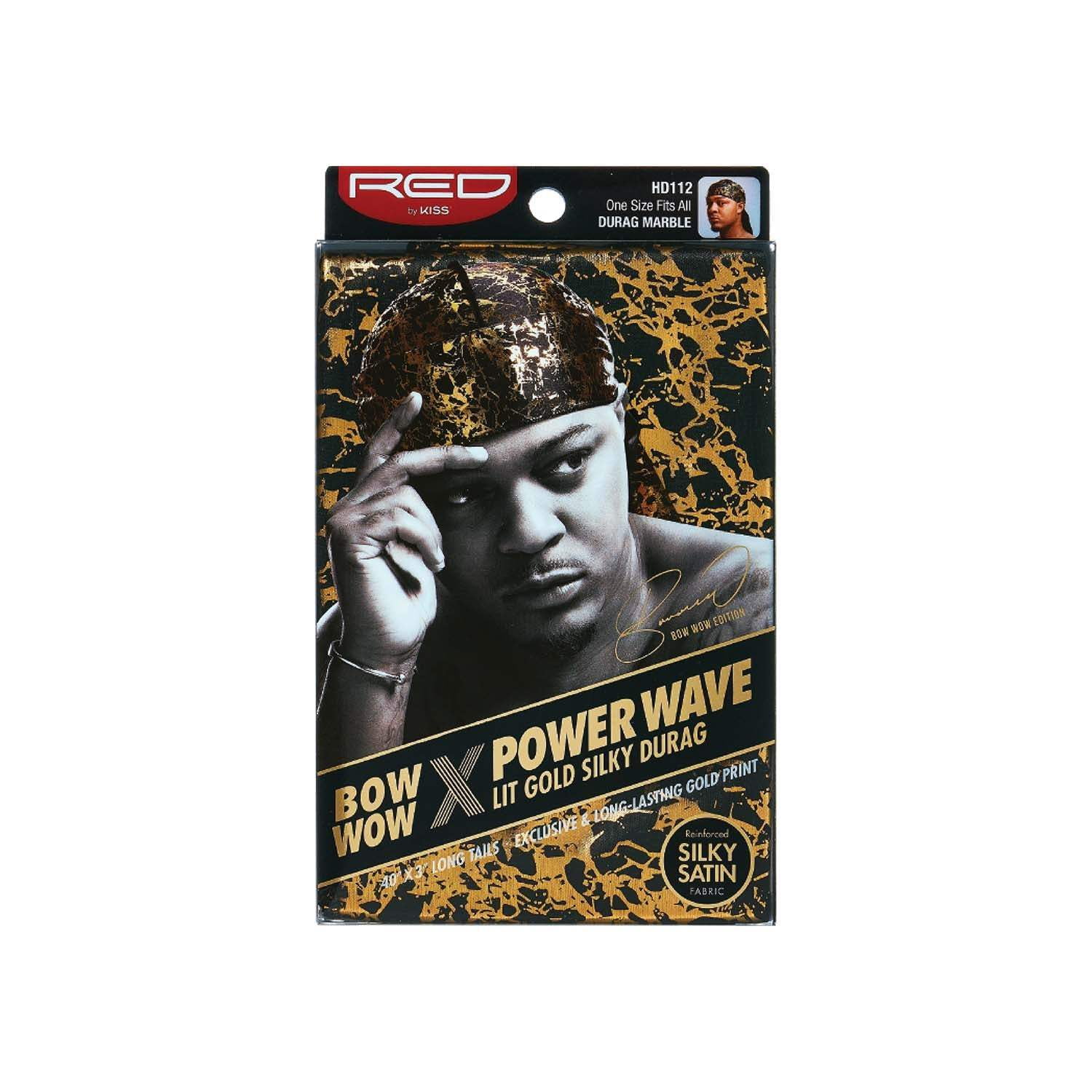 Red by Kiss BOW WOW x Power Wave LIT Silky Durag - Choose Style ...
