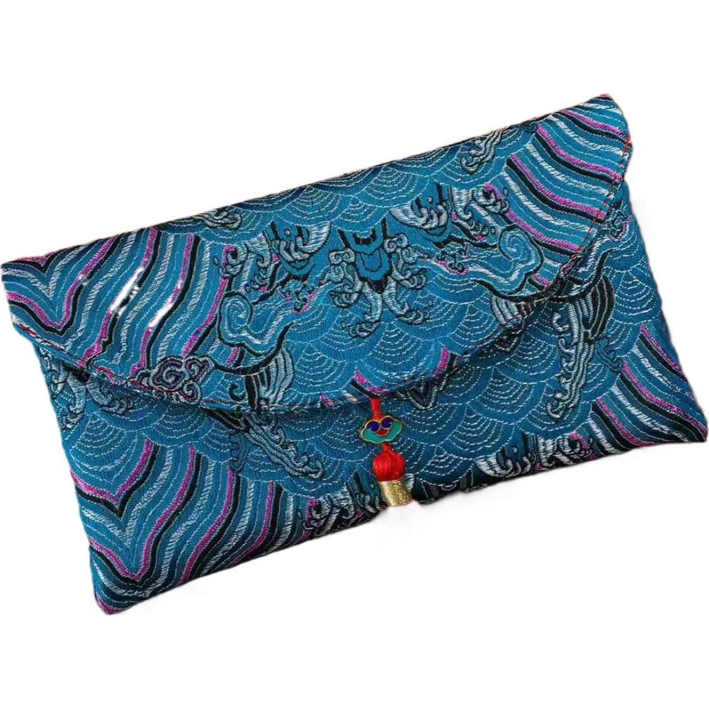 RED Pocket Lucky Money Envelope Brocade Fabric Red Envelope L5Q5 ...