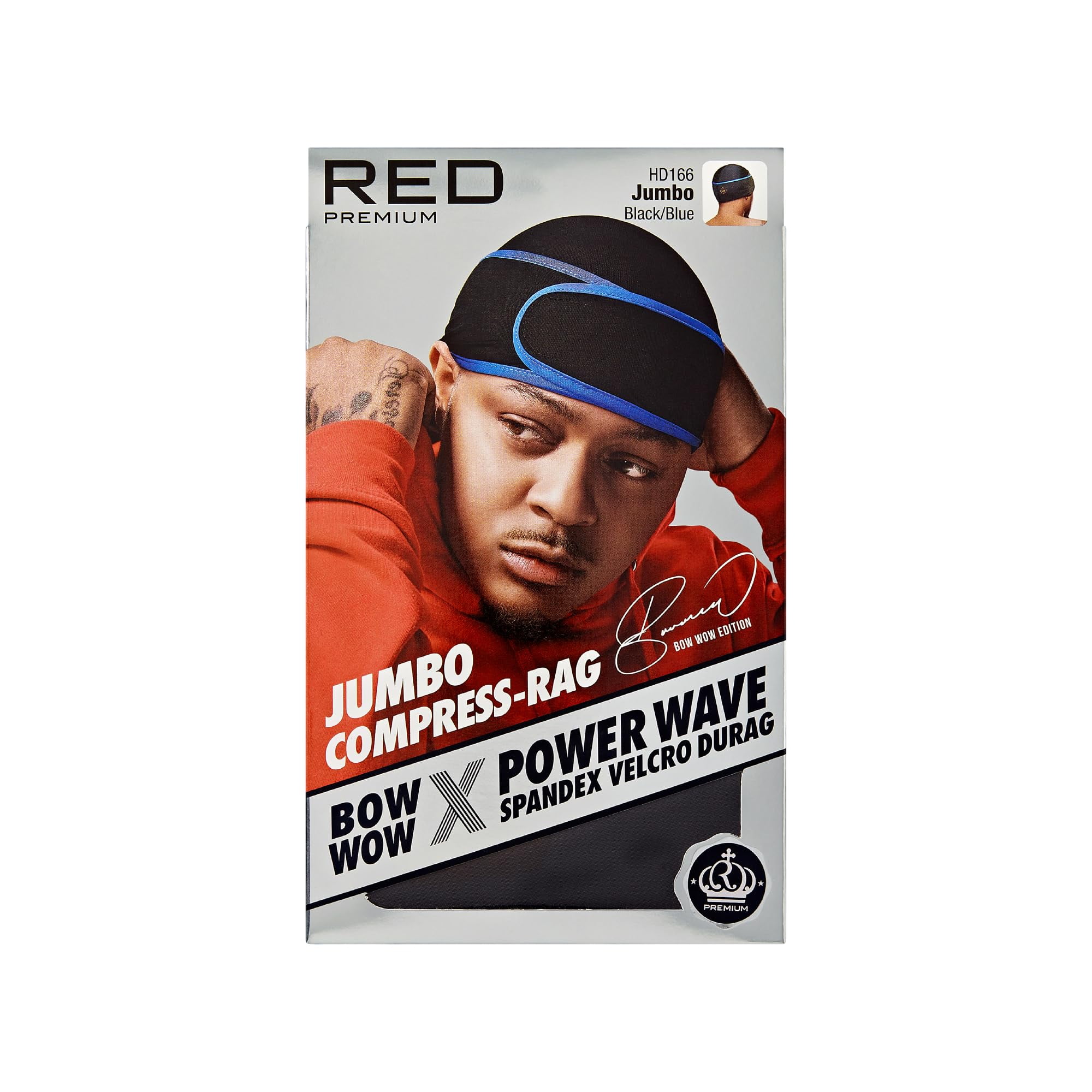 RED Premium Bow Wow X Power Wave Durag, 360 Wave Compression Cap for ...