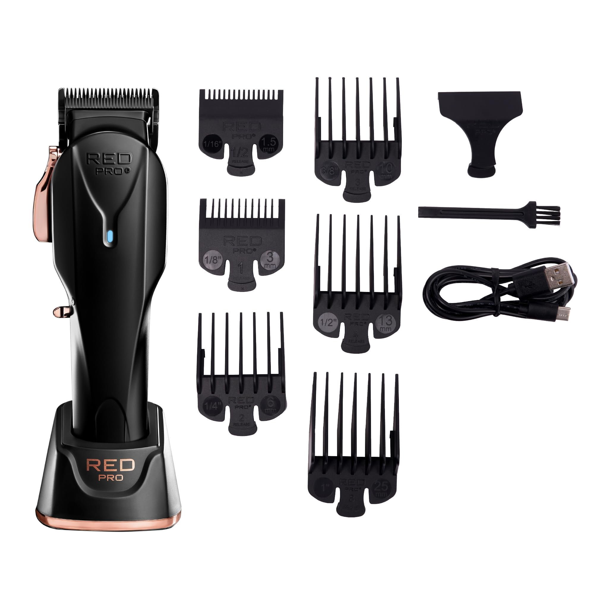 RED Pro Professional Cordless Hair Clipper for Men, Electric ...