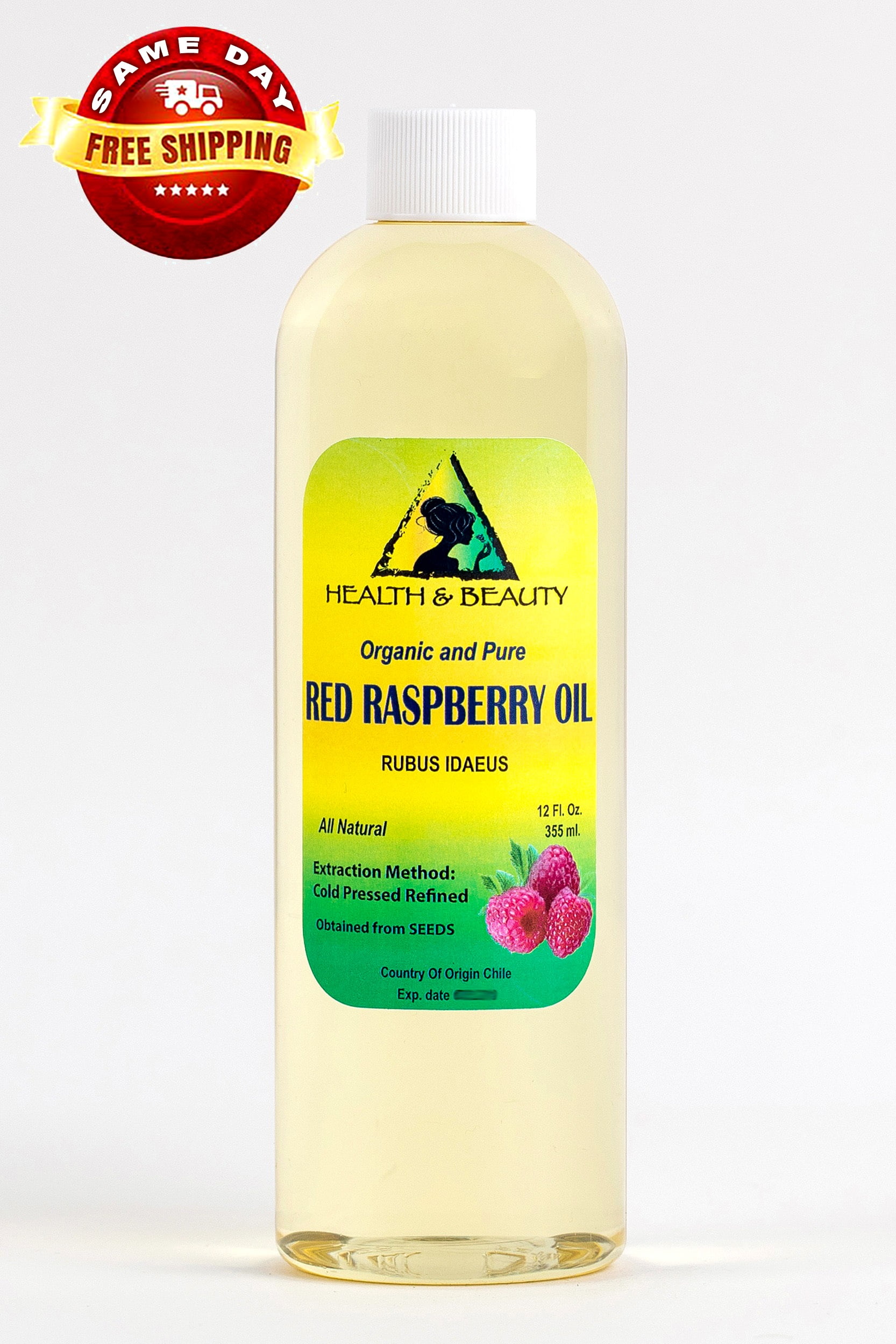 RED RASPBERRY SEED OIL REFINED ORGANIC CARRIER COLD PRESSED 100% PURE ...
