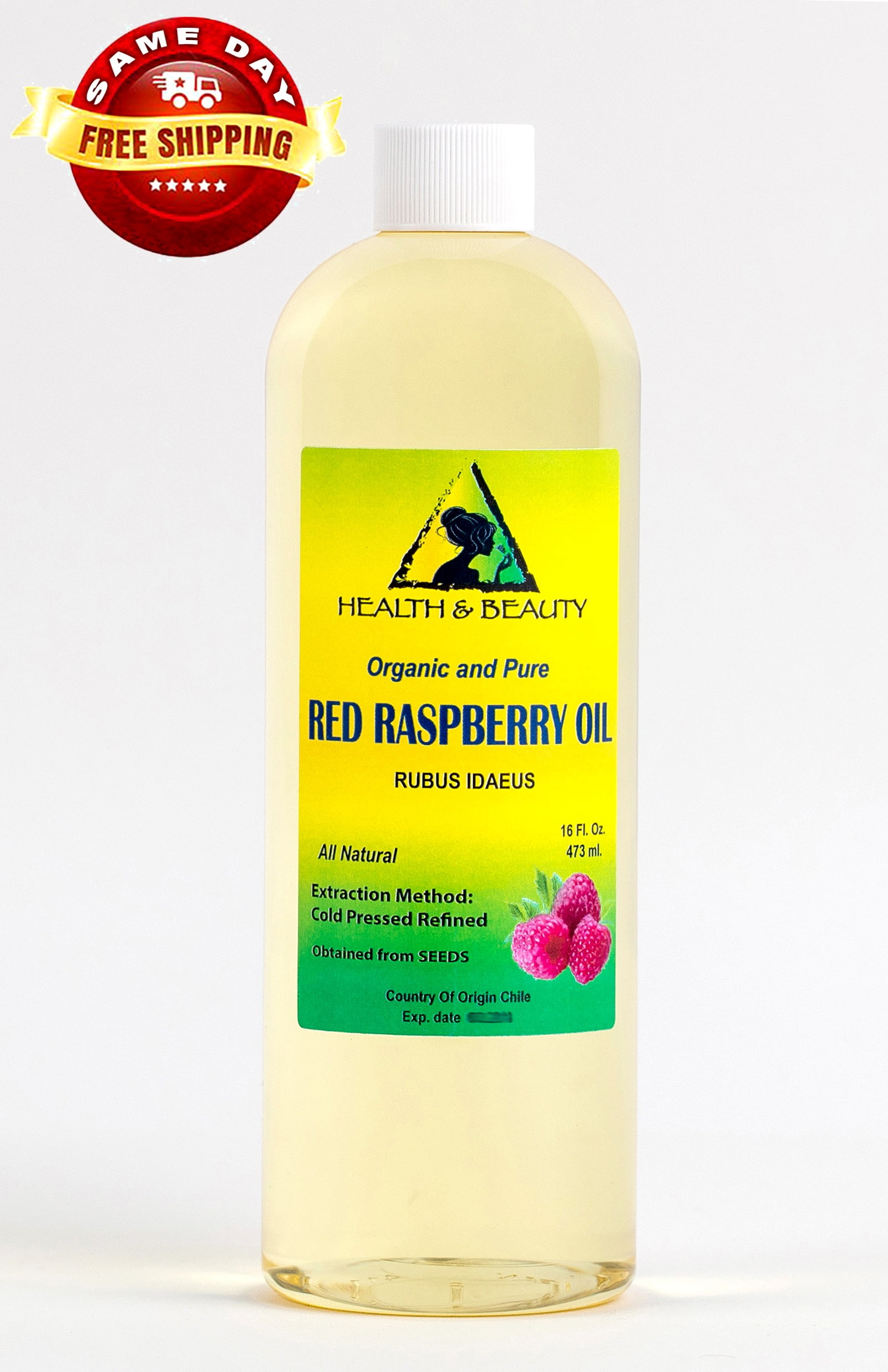 RED RASPBERRY SEED OIL REFINED ORGANIC CARRIER COLD PRESSED 100% PURE ...