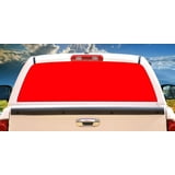 RED Rear Window Graphic truck view thru vinyl decal back - Walmart.com