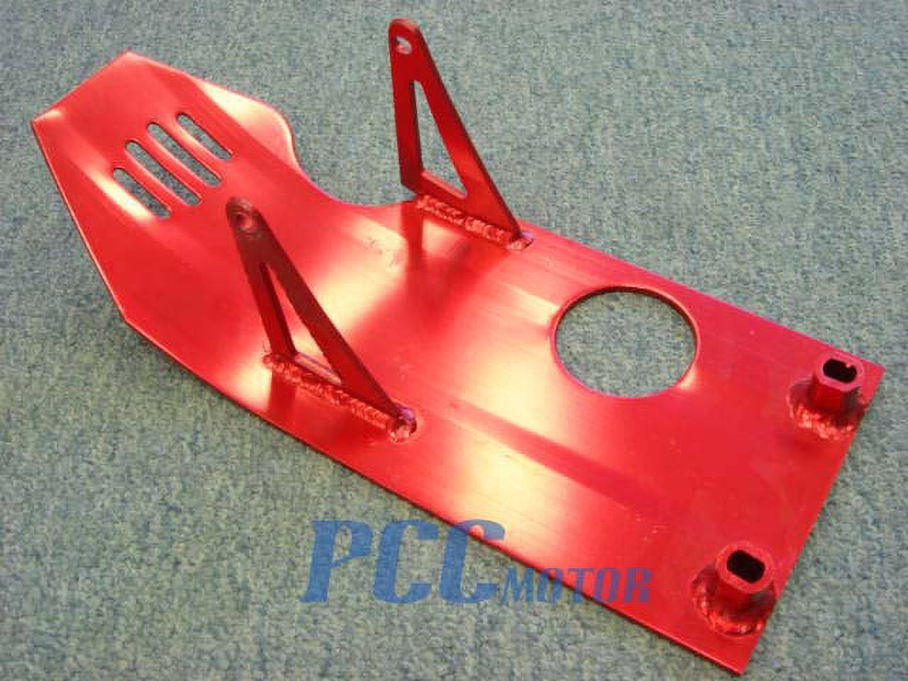 RED SKIDPLATE PIT BIKE XR50 CRF50 ENGINE PROTECTION PIT DIRT BIKE SP02 ...