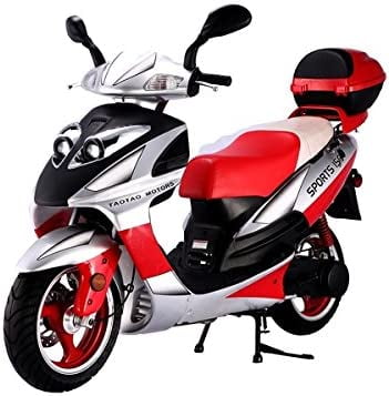 TAOTAO Lancer Gas Moped Scooter CY-150D - RED 150cc, Street Legal ...