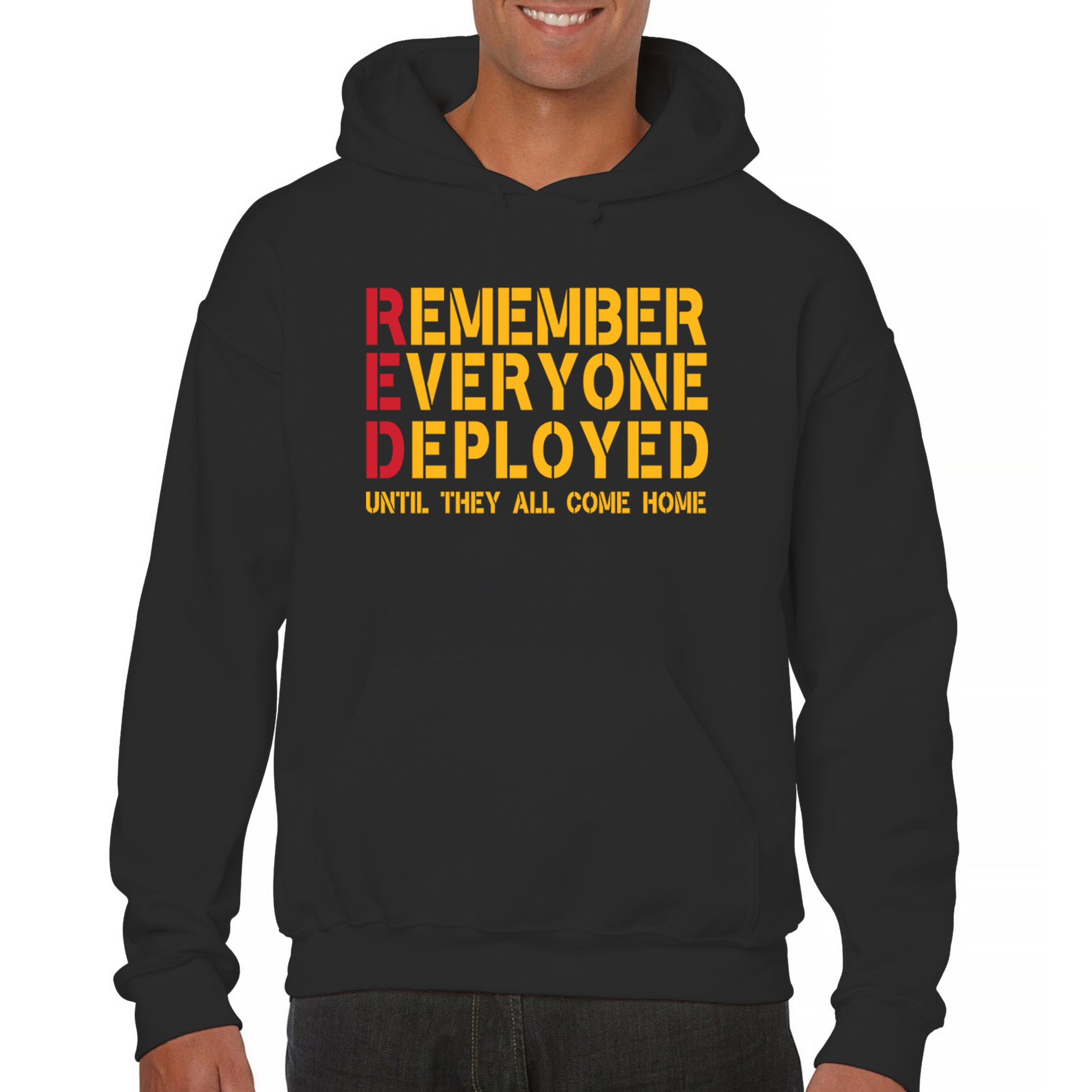 RED Until They All Come Back Sweatshirt Remember Everyone Deployed ...