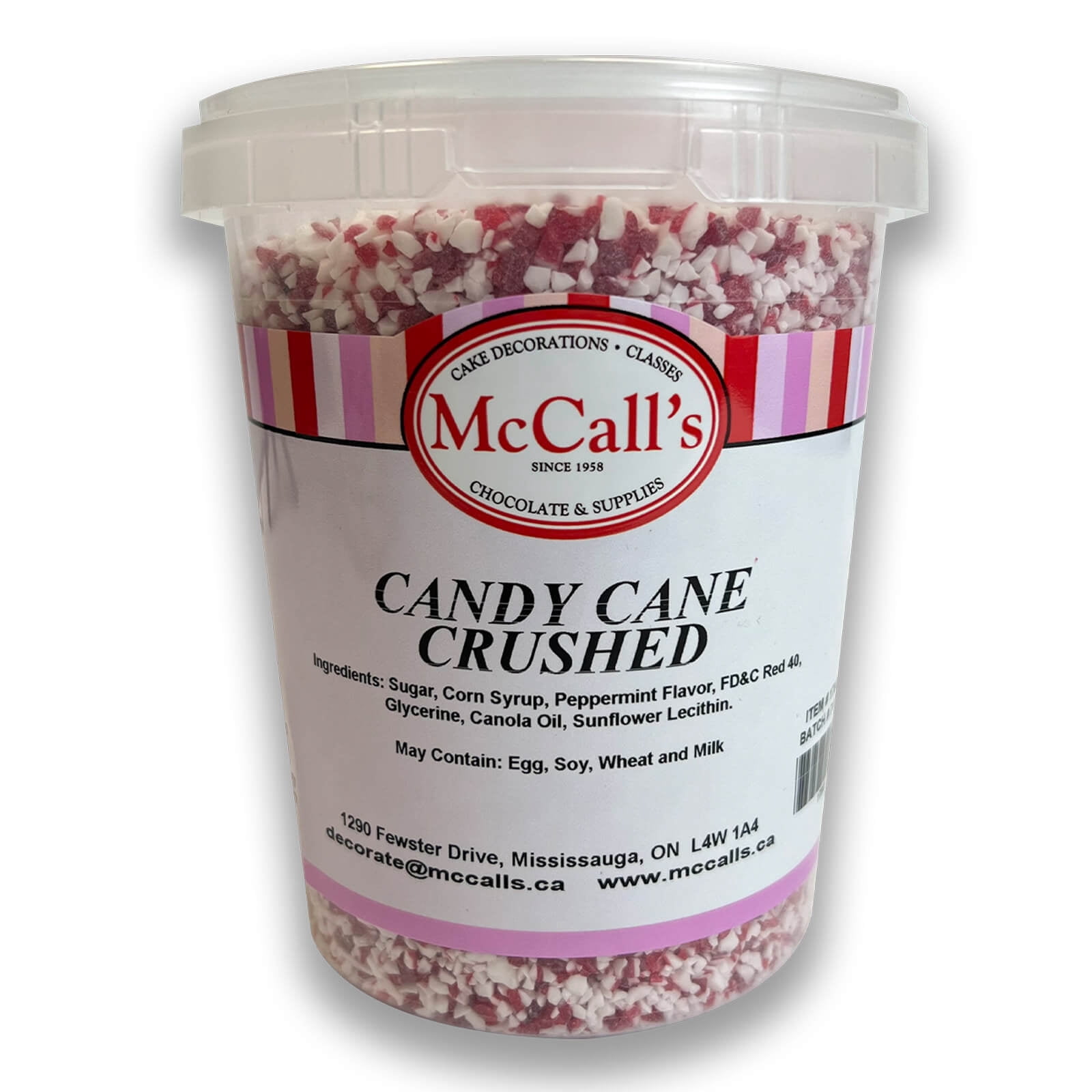 RED/WHITE CRUSHED CANDY CANE 800 G - Walmart.com