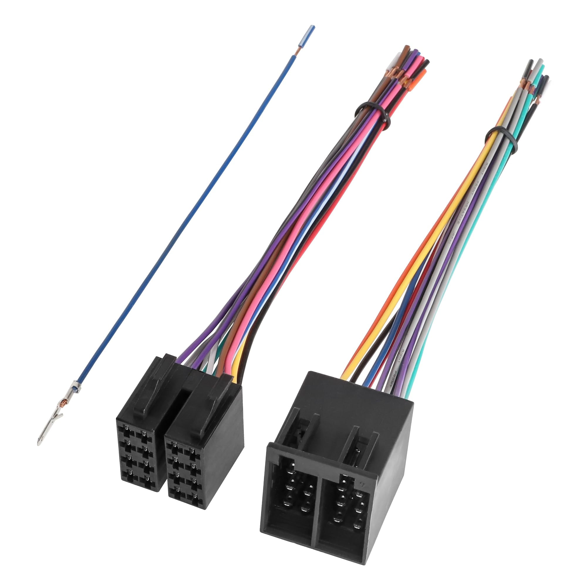 RED WOLF 16 Pin ISO Radio Wiring Harness Adapter Male & Female for 2004 ...