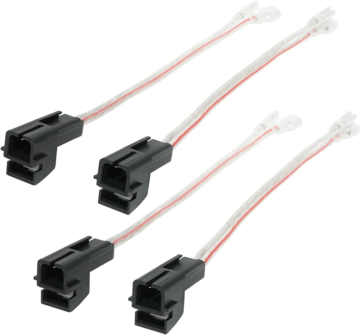 RED WOLF Aftermarket 4x Door Speaker Wiring Harness Adapter Connector ...