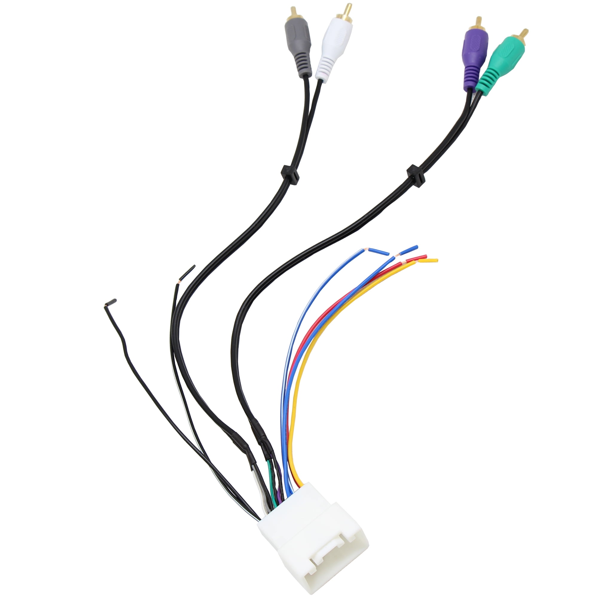 RED WOLF Car Amp Amplifier Stereo Wiring Harness Adapter RCA Plug ...