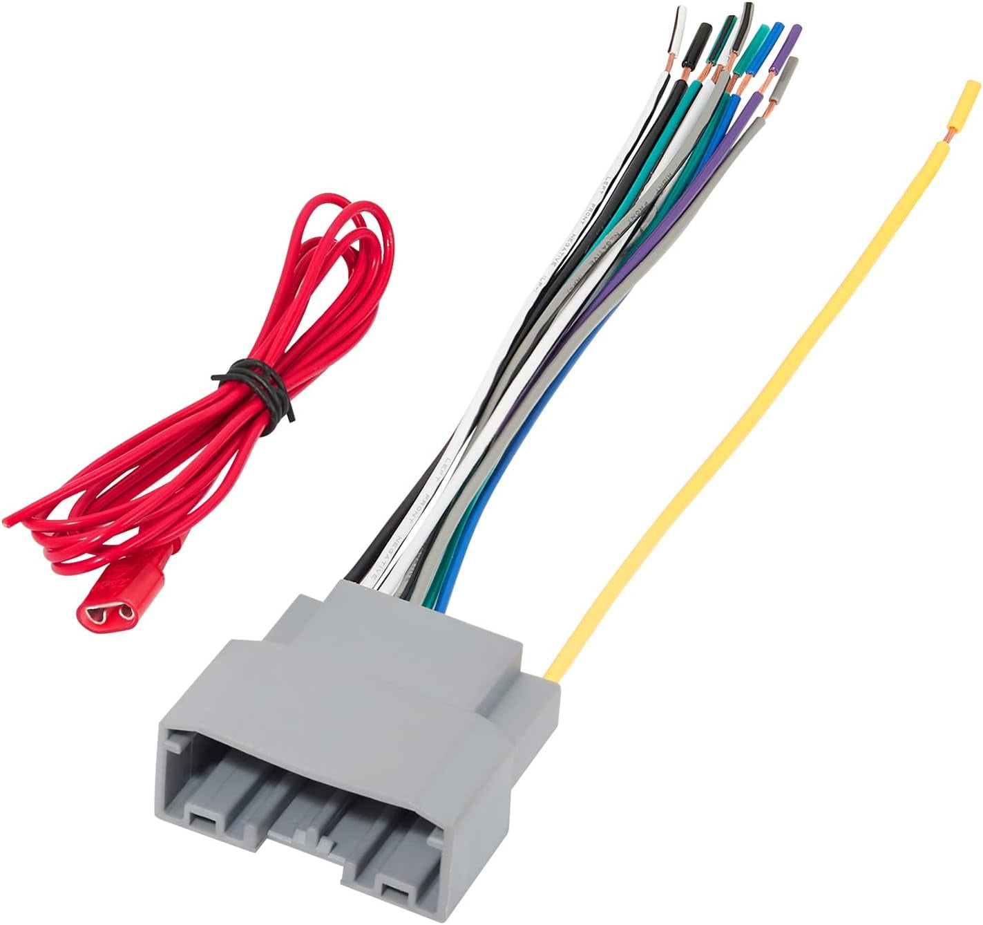 RED WOLF Car Stereo Wire Harness Connector Adapter Replacement for 2007 ...