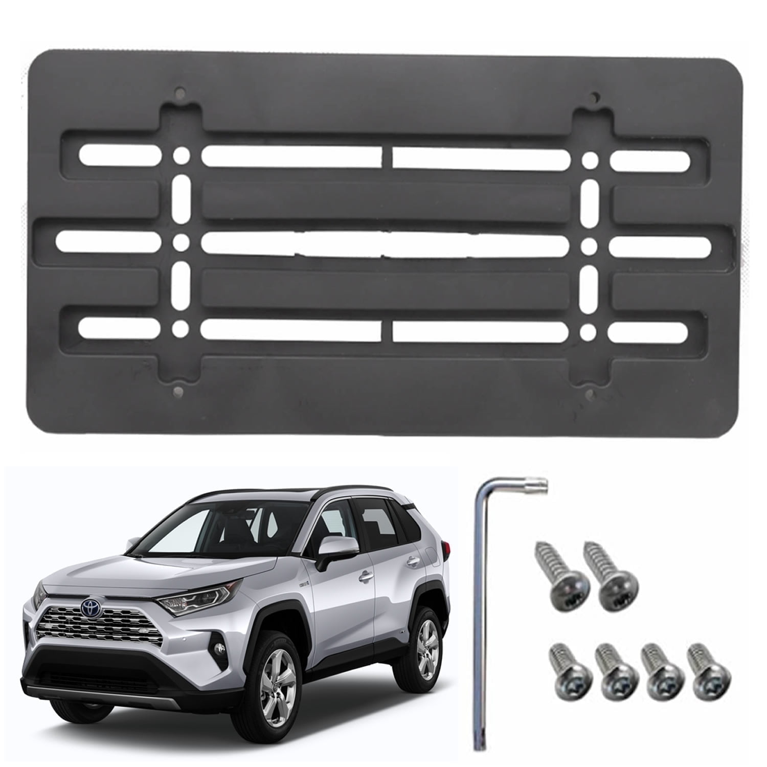 RED WOLF License Plate Bracket Kit for US Cars, Universal for Toyota ...