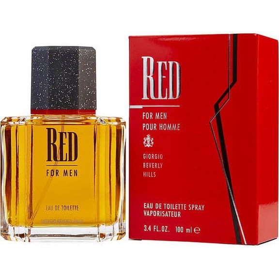 Giorgio Beverly Hills Red Perfume for Men, 3.4 Oz EDT SP Fragrance Gift ...
