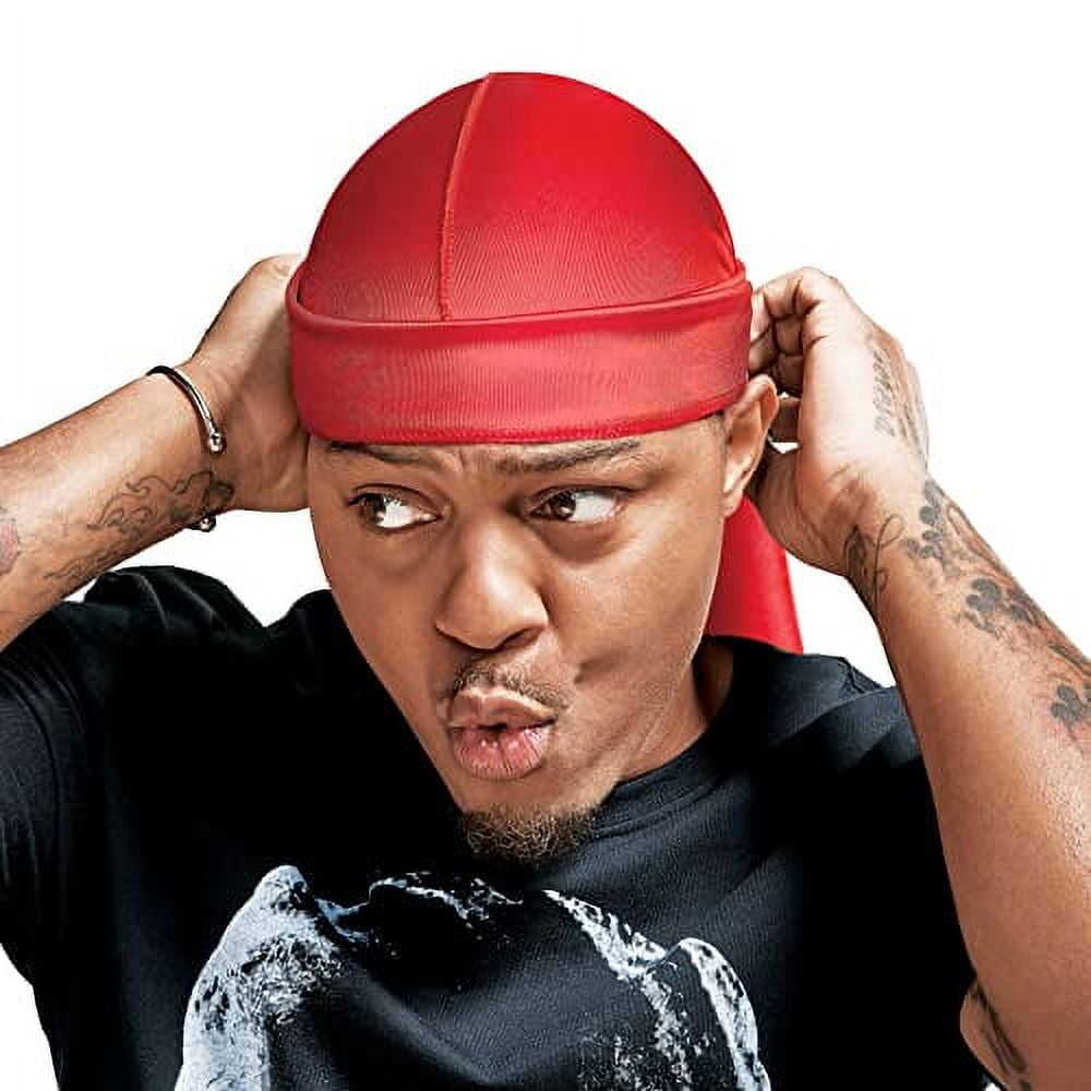 RED by Kiss Bow Wow X Power Wave Extreme Shine Silky Durag for Men ...