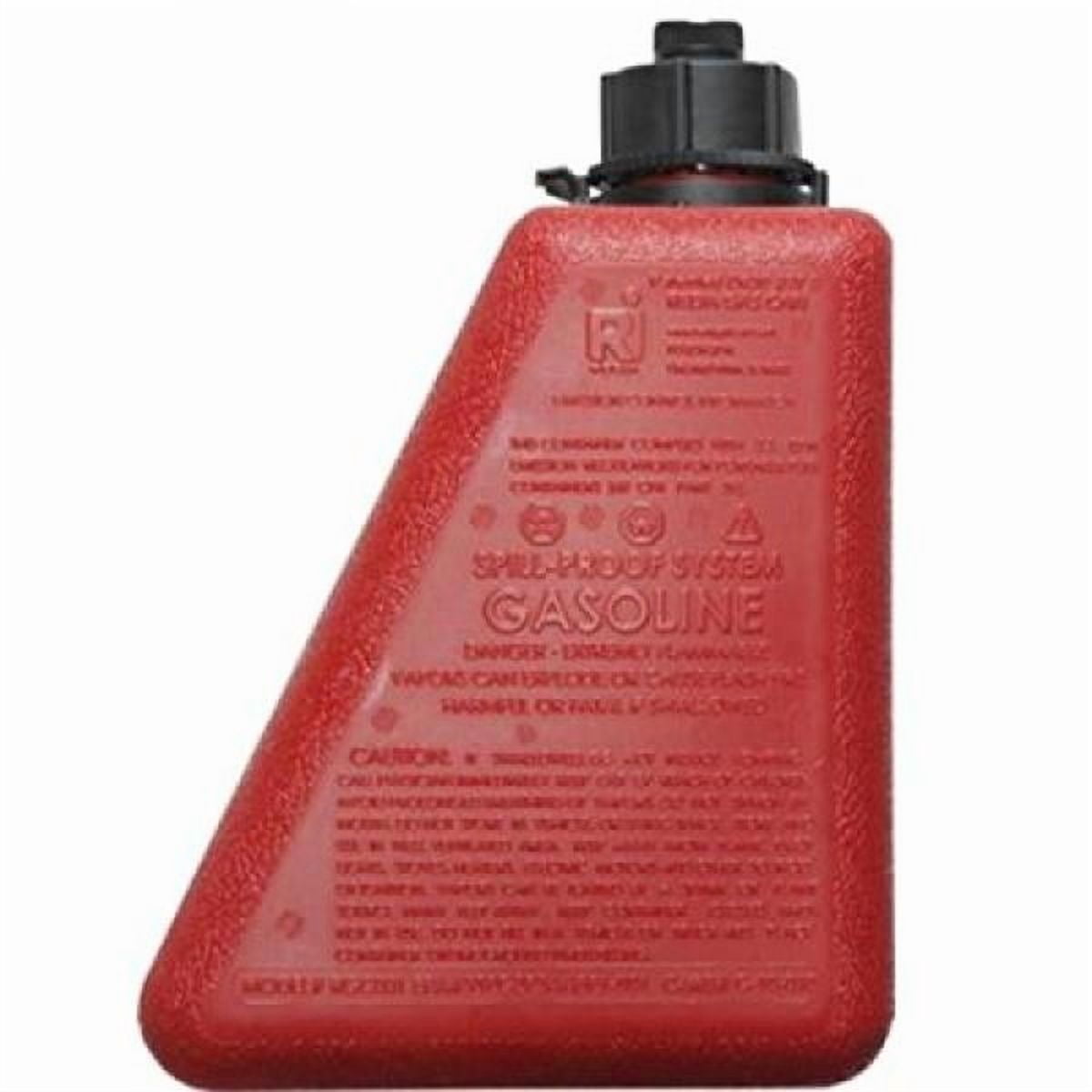 Reda Innovations 1 Gallon Gas Saddlebag Fuel Can, Spill-Proof, Black ...
