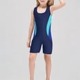 REDARER Girls' Sporty 1-Piece Swimsuit – Color-Block Design, Ideal for ...