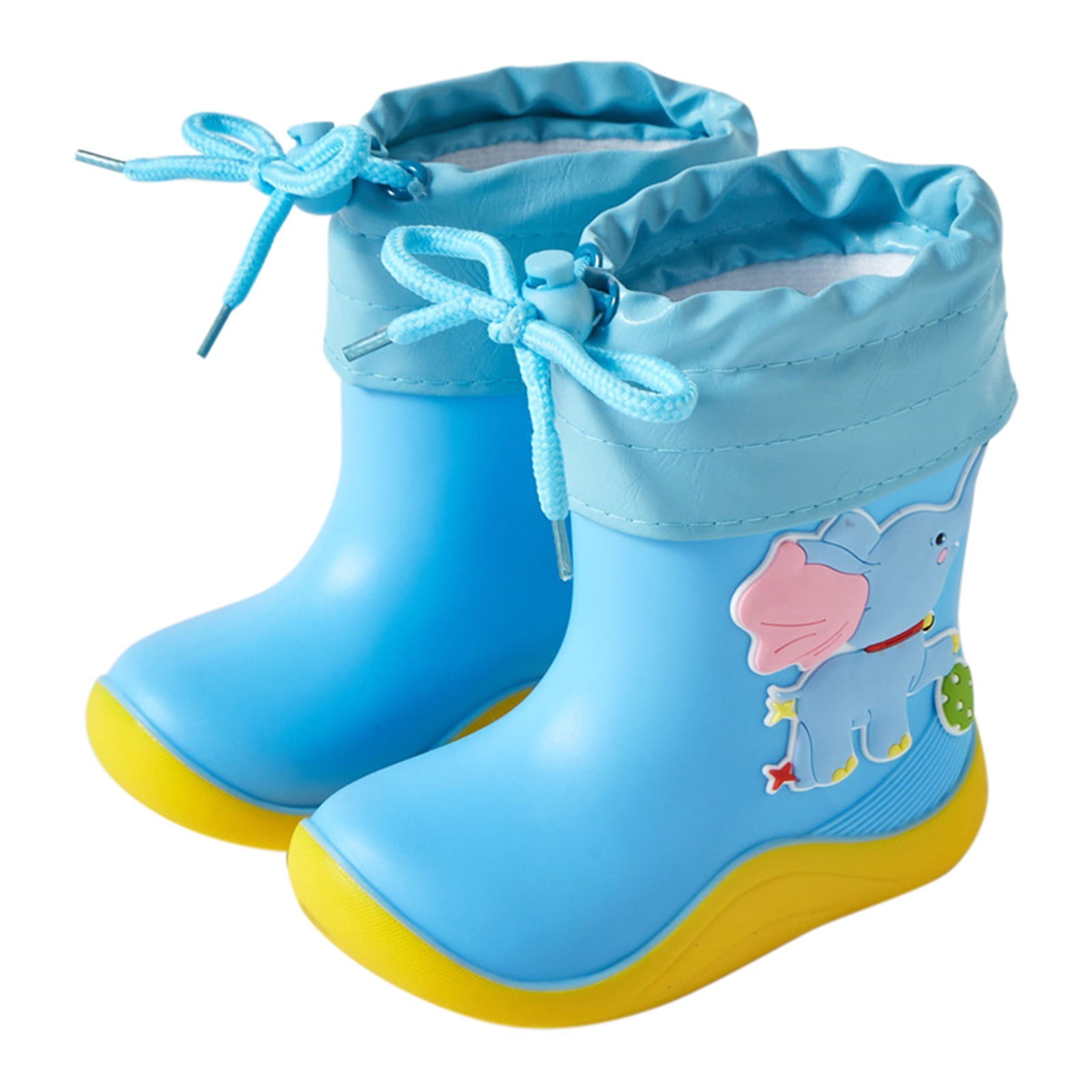 REDARER Kids Elephant Rain Boots - Cartoon Character Water Shoes with ...
