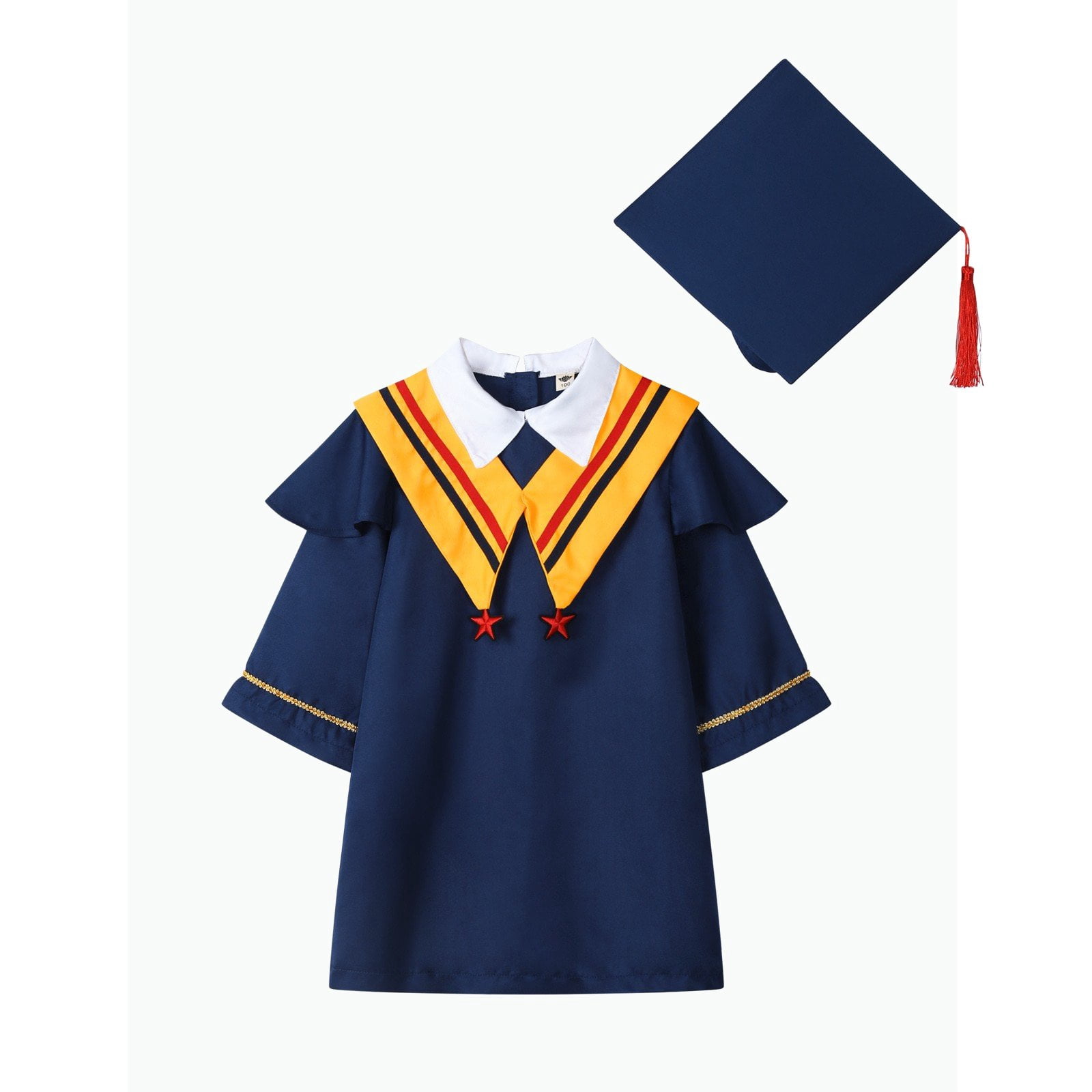 REDARER Kids Graduation Gown Cap Set with Star Tassel for Preschool ...