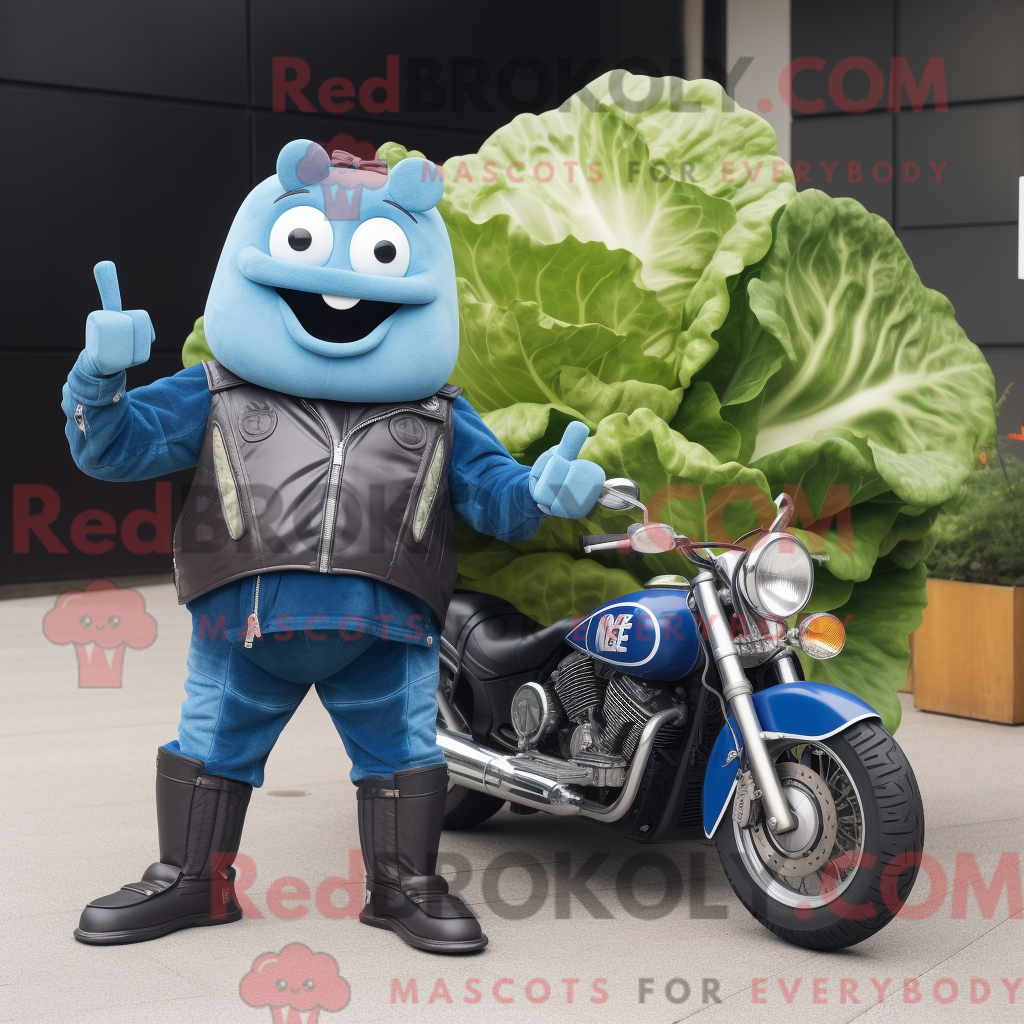 REDBROKOLY mascot character of a Blue Corned Beef And Cabbage dressed ...