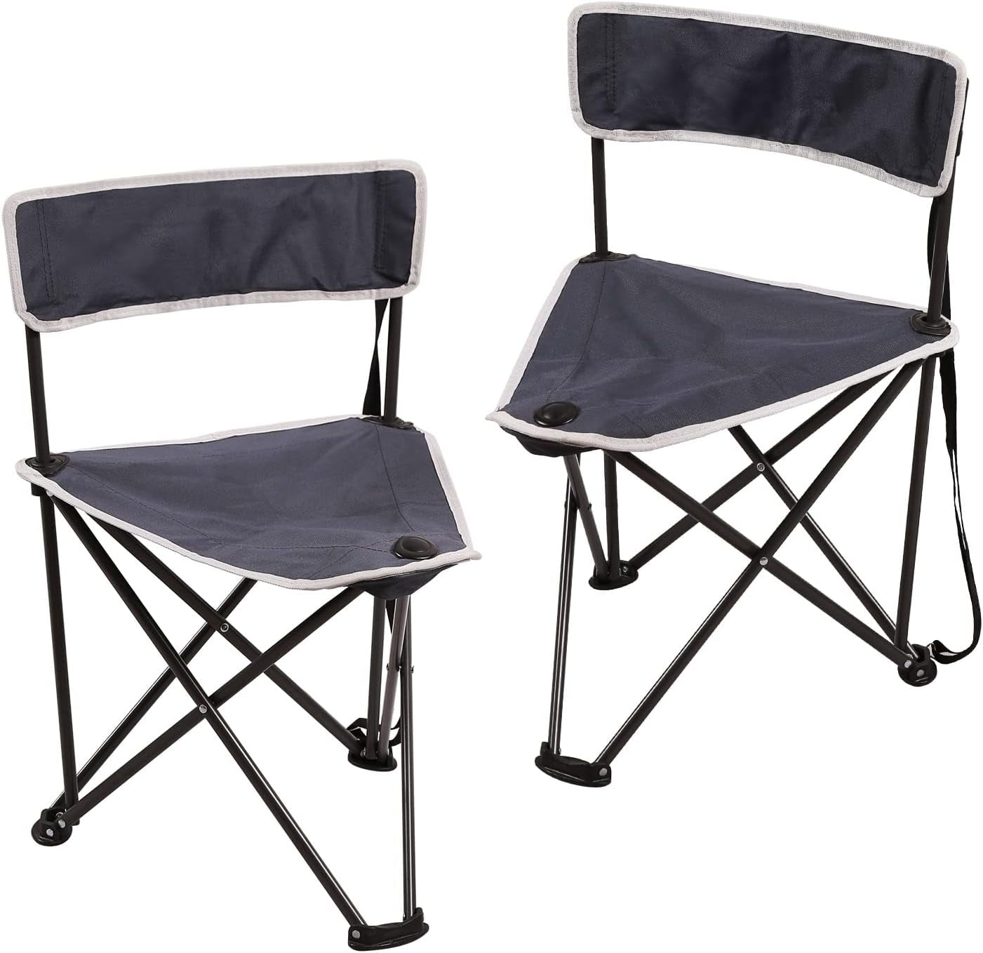 REDCAMP 2 Pack Tripod Camping Chairs Folding Lightweight, Portbal 3 ...