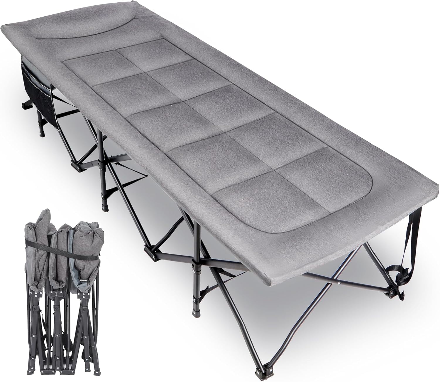 REDCAMP 2 Person Oversize Camping Cots for Adults 500lbs, 59'' Extra ...