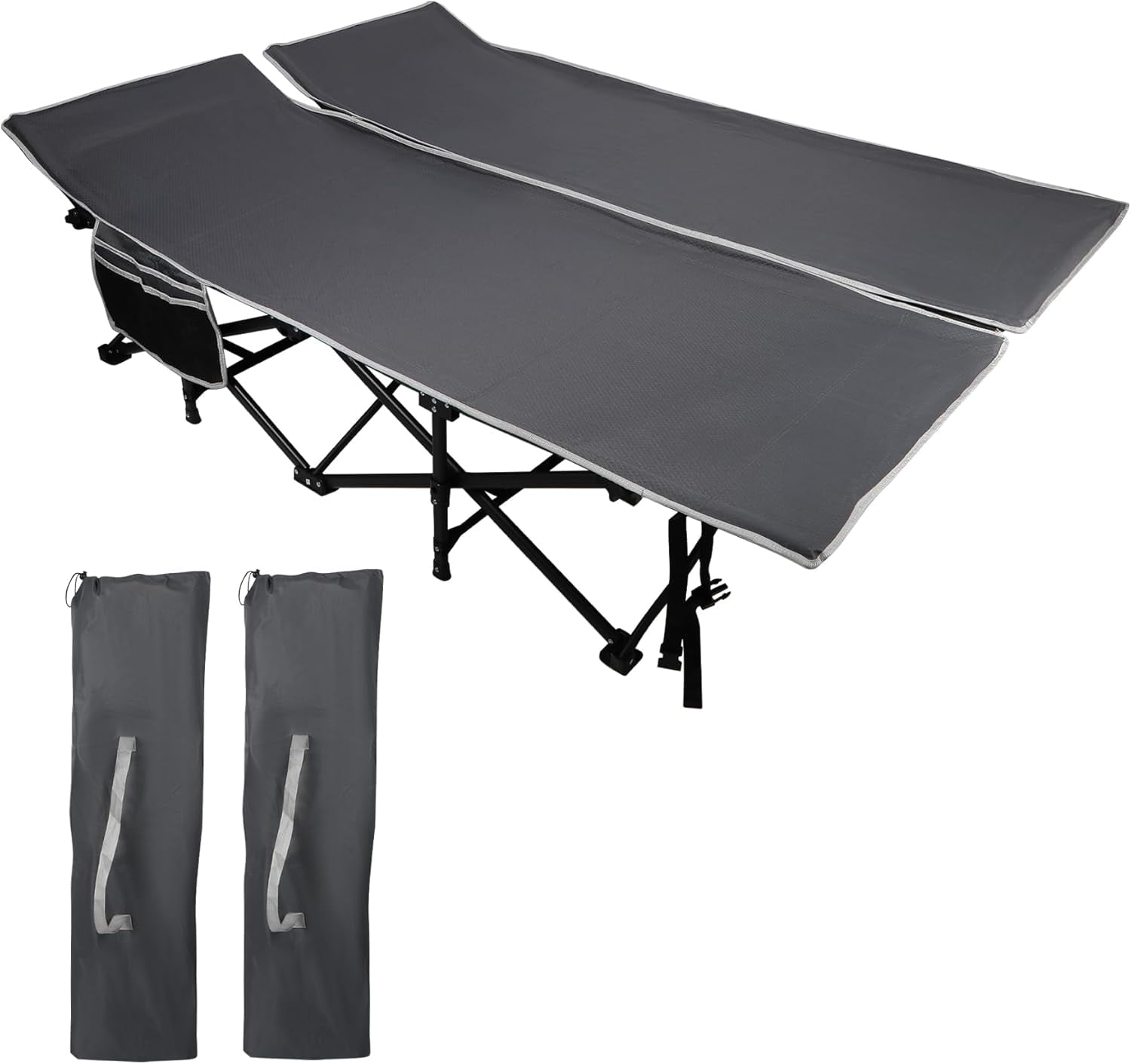 REDCAMP 2 Person Oversize Camping Cots for Adults, 56'' Extra Wide ...