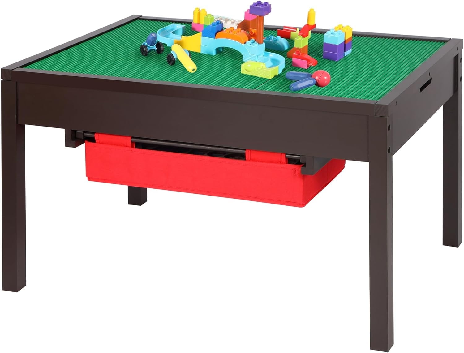 REDCAMP 2-in-1 Kid Activity Table with Storage for Older Kids, Large ...