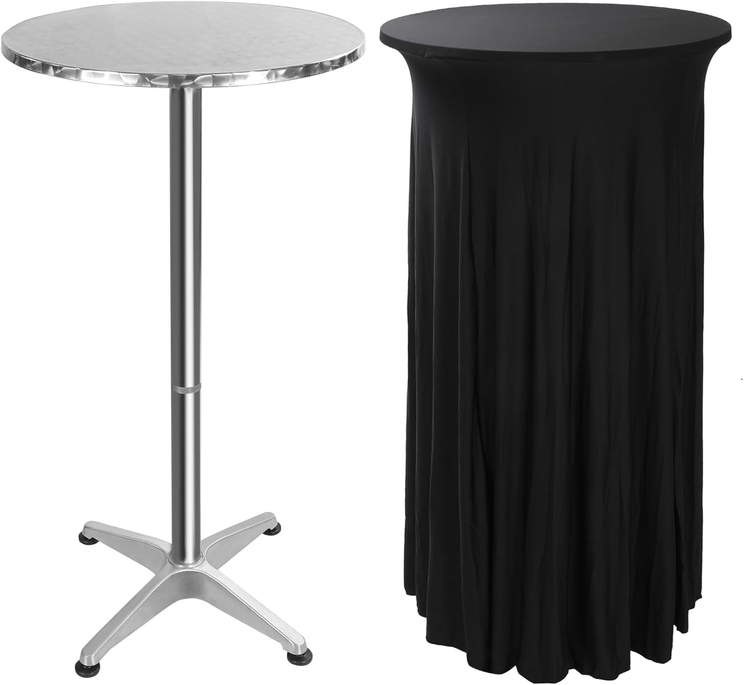 REDCAMP 24" Cocktail Table, Folding Round Bar Table Pub Table with Flip ...