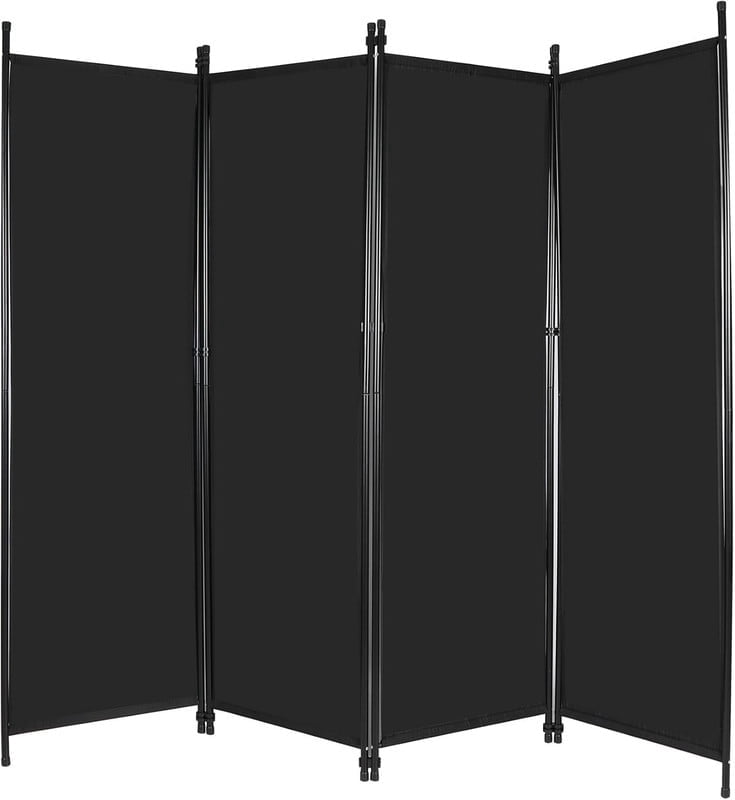 REDCAMP 4 Panel Folding Room Divider, 6.7FT Wide Tall Portable Privacy ...