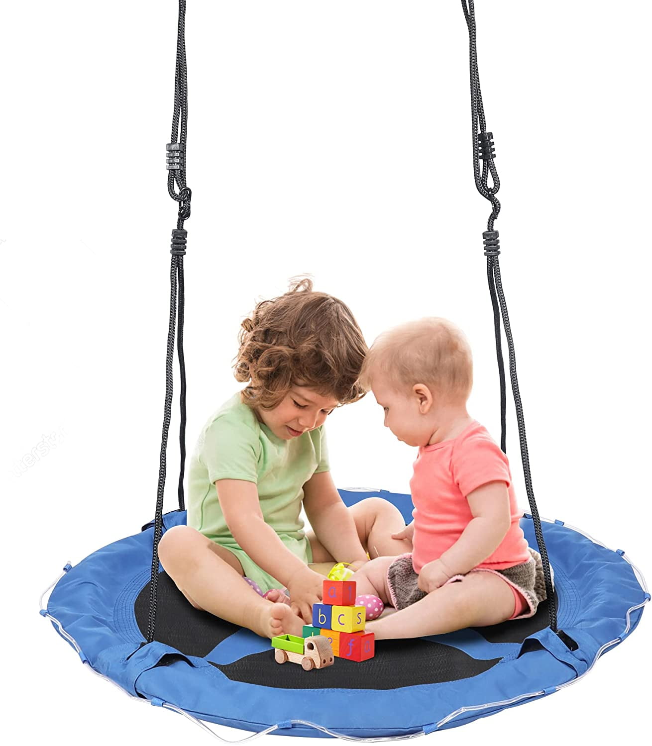 REDCAMP 43" Kids Flying Saucer Swing with Multi-Color Lights, Heavy ...